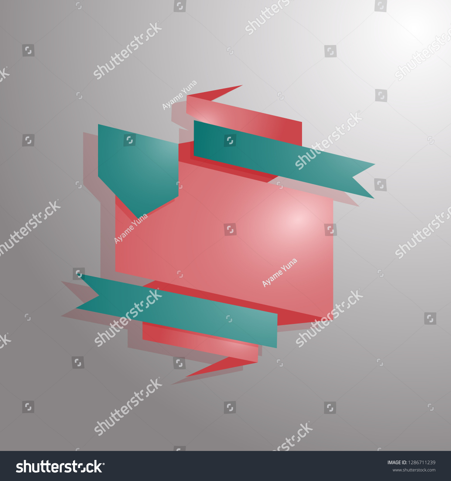 Blank Banner Background Vector Stock Vector (Royalty Free) 1286711239 ...