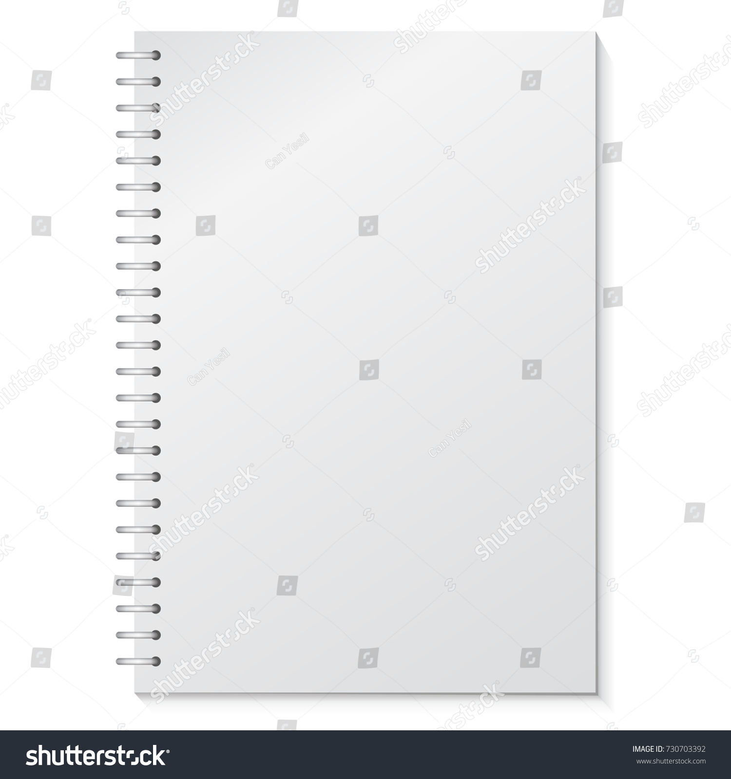 Blank Binder Notebook Vector Illustration Stock Vector (Royalty Free ...