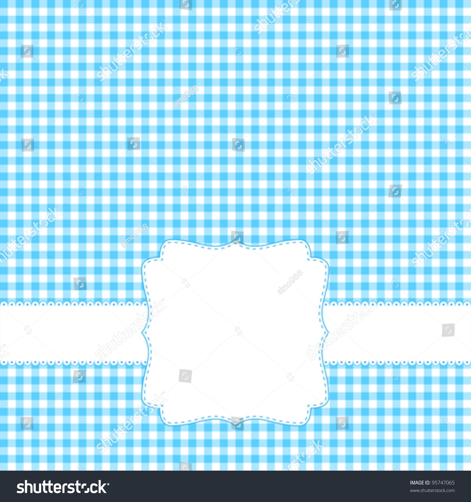 Blank Blue Card: vector de stock (libre de regalías) 95747065 ...