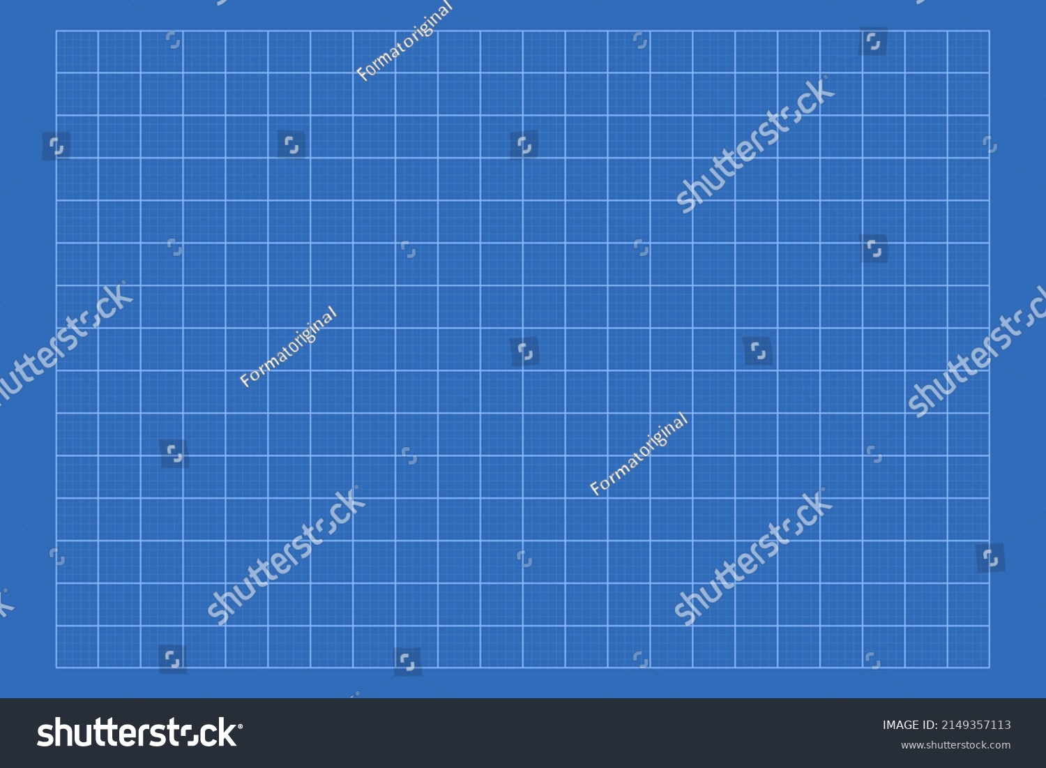 Blank Blueprint Grid Background Blue Lined Stock Vector (Royalty Free ...