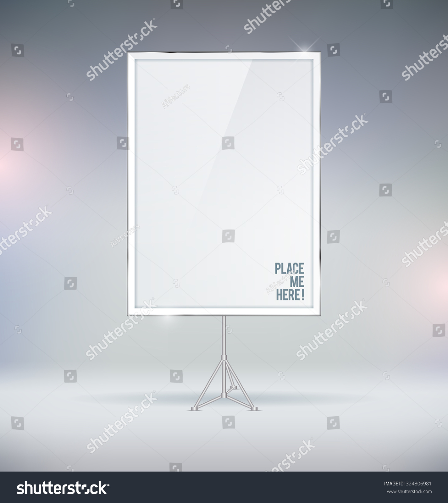 Blank Board Vector Mock: vector de stock (libre de regalías) 324806981 ...