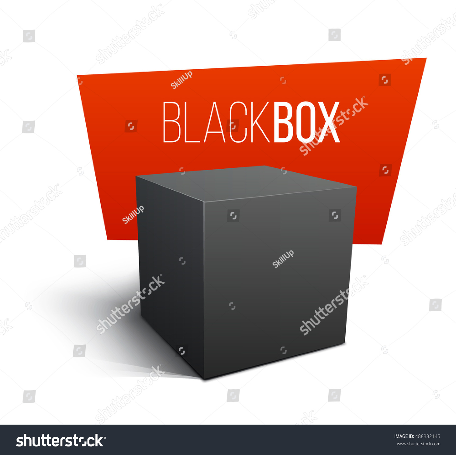 Blank Box Transportation Concept Vector Illustration Stock Vector ...