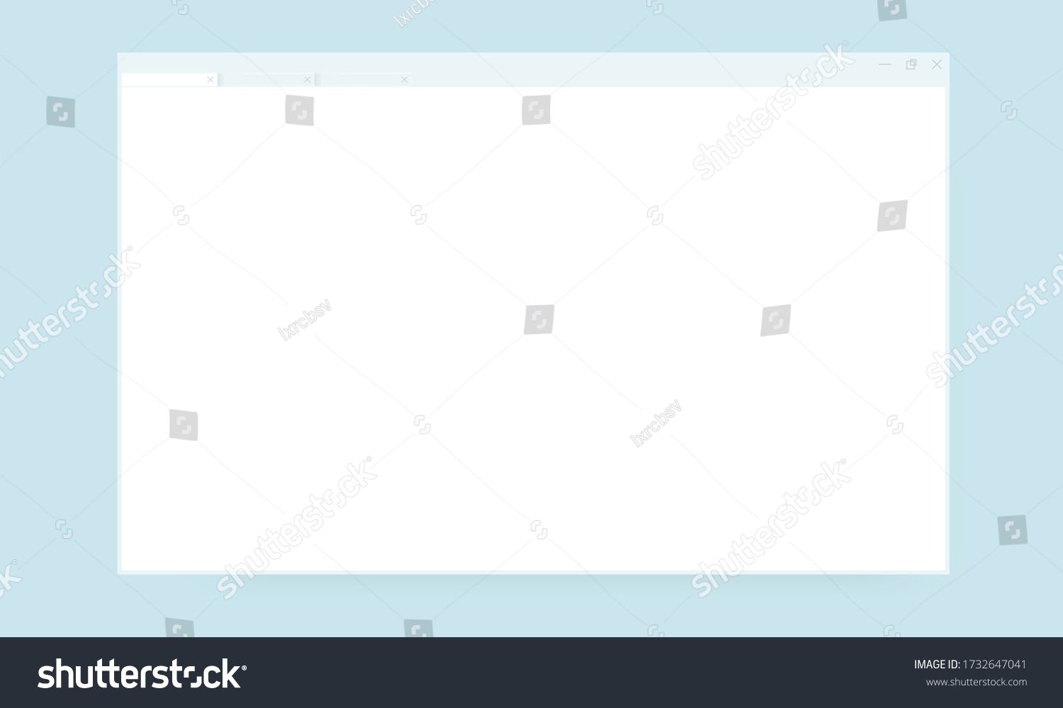 Blank Browser Window Mock Desktop Computer Stock Vector (Royalty Free ...