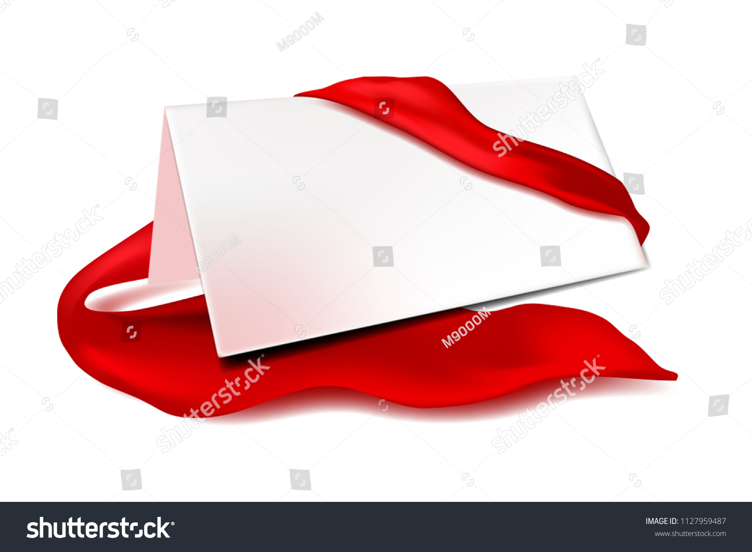 Blank Card Vector Illustration Stock Vector (Royalty Free) 1127959487 ...