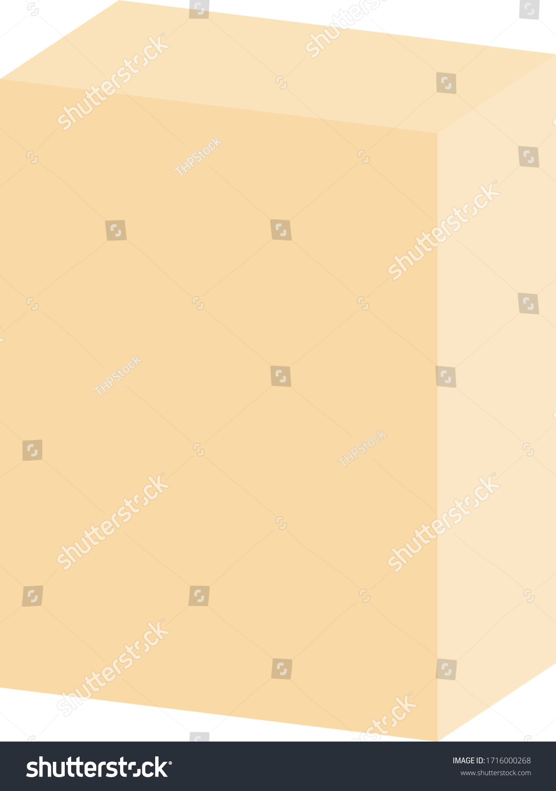 Blank Cereal Box Icon Vector Stock Vector (Royalty Free) 1716000268