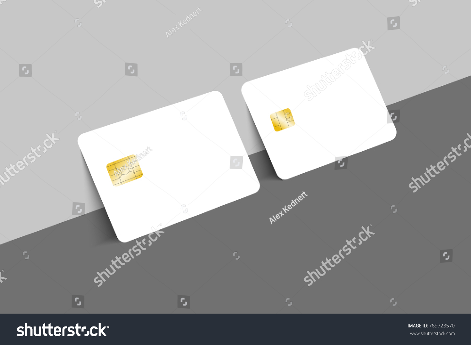 Blank Chip Card Banking Empty Card Stock Vector (Royalty Free) 769723570