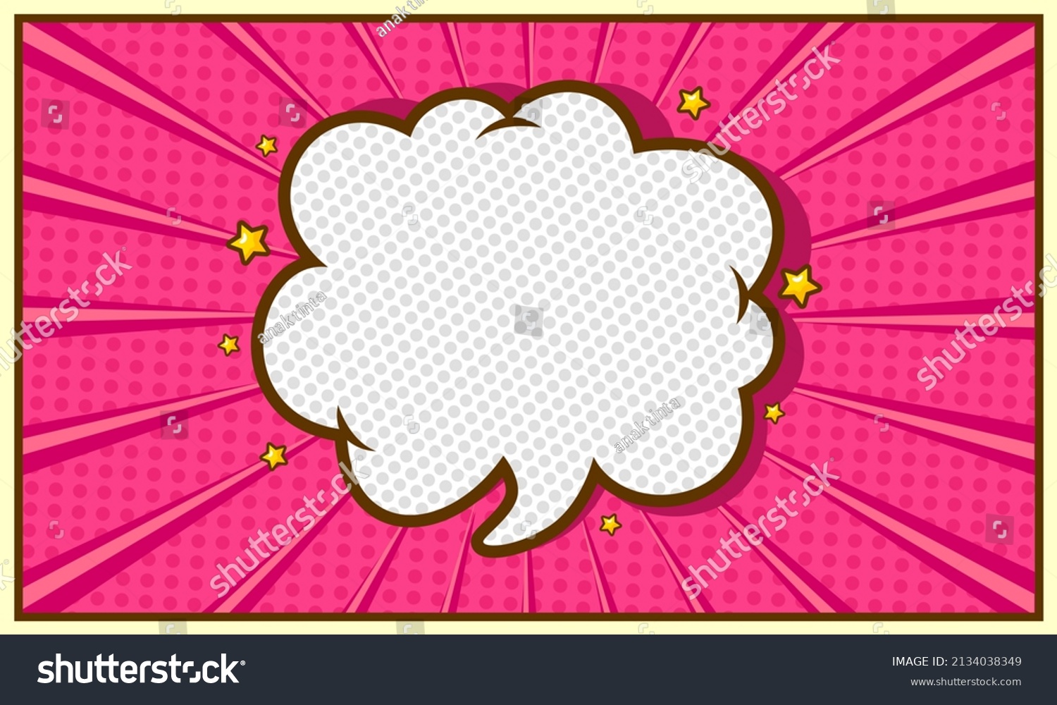 Blank Comic Background Design Illustration Stock Vector (Royalty Free ...