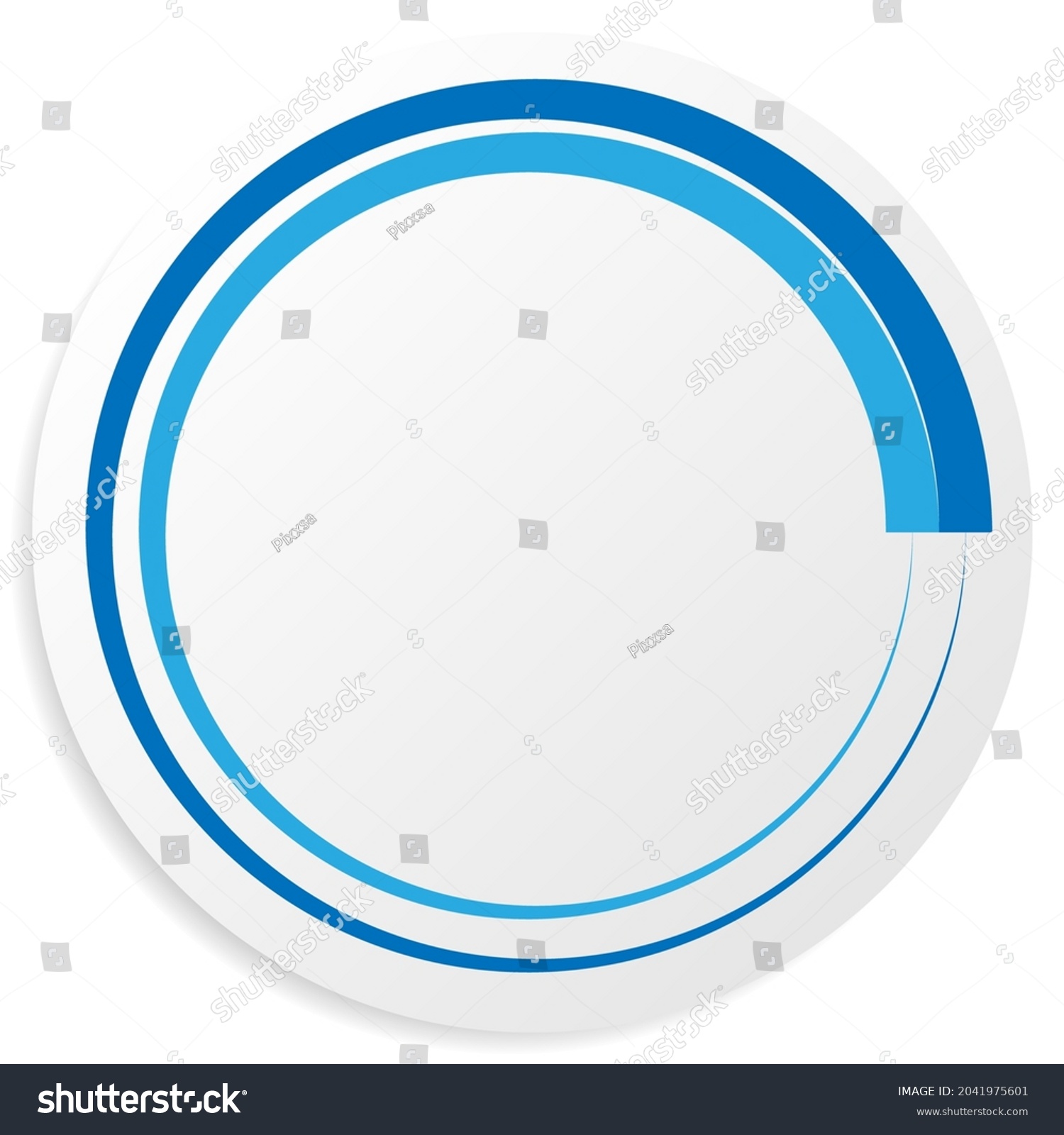 Blank Empty Circle Shape Circle Design Stock Vector (Royalty Free ...