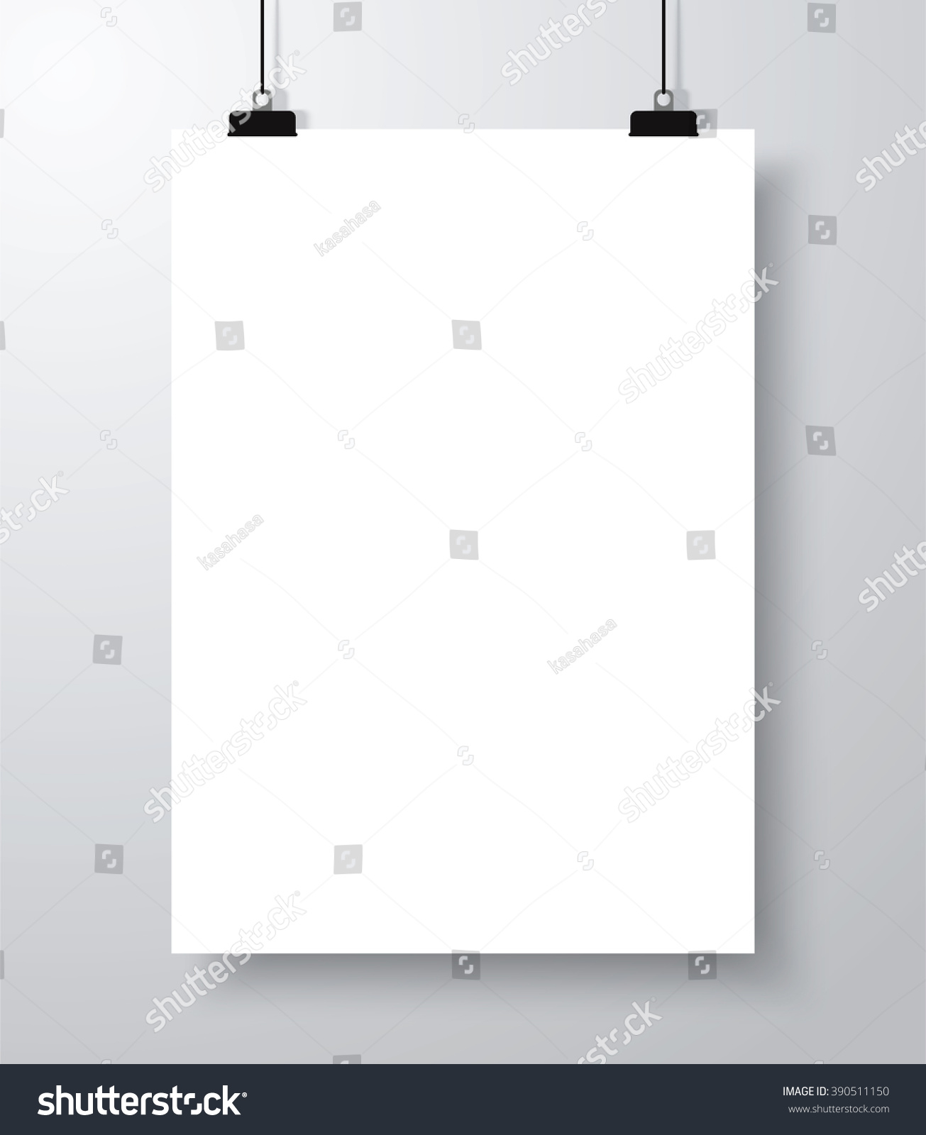 Blank Empty Poster Mockup Template Shadow: Vector có sẵn (miễn phí bản ...