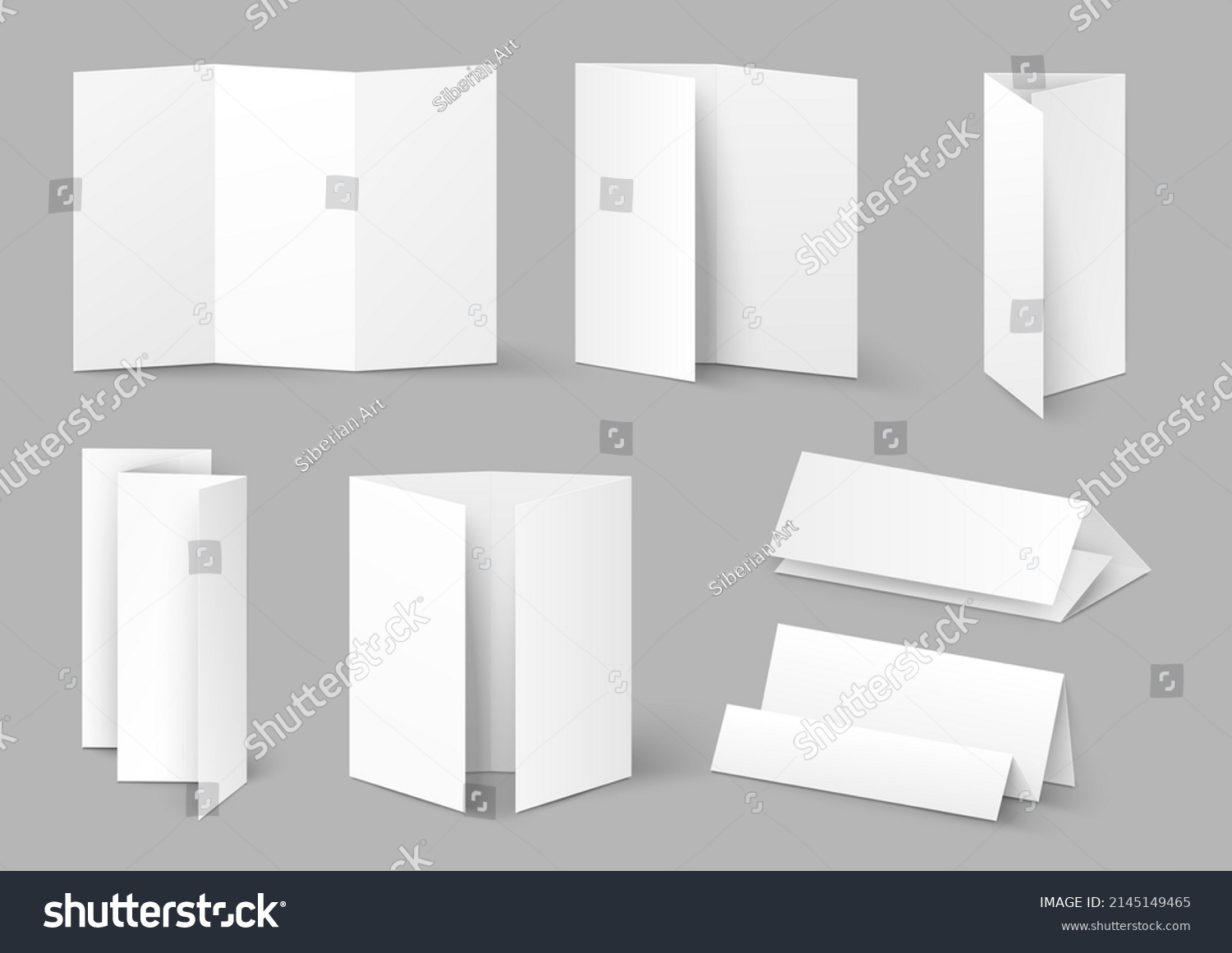 Blank Folded Paper Sheet Isolated Vector Stock Vector (Royalty Free ...
