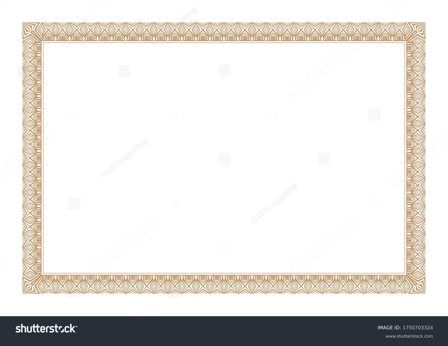 Blank certificate borders Images, Stock Photos & Vectors | Shutterstock