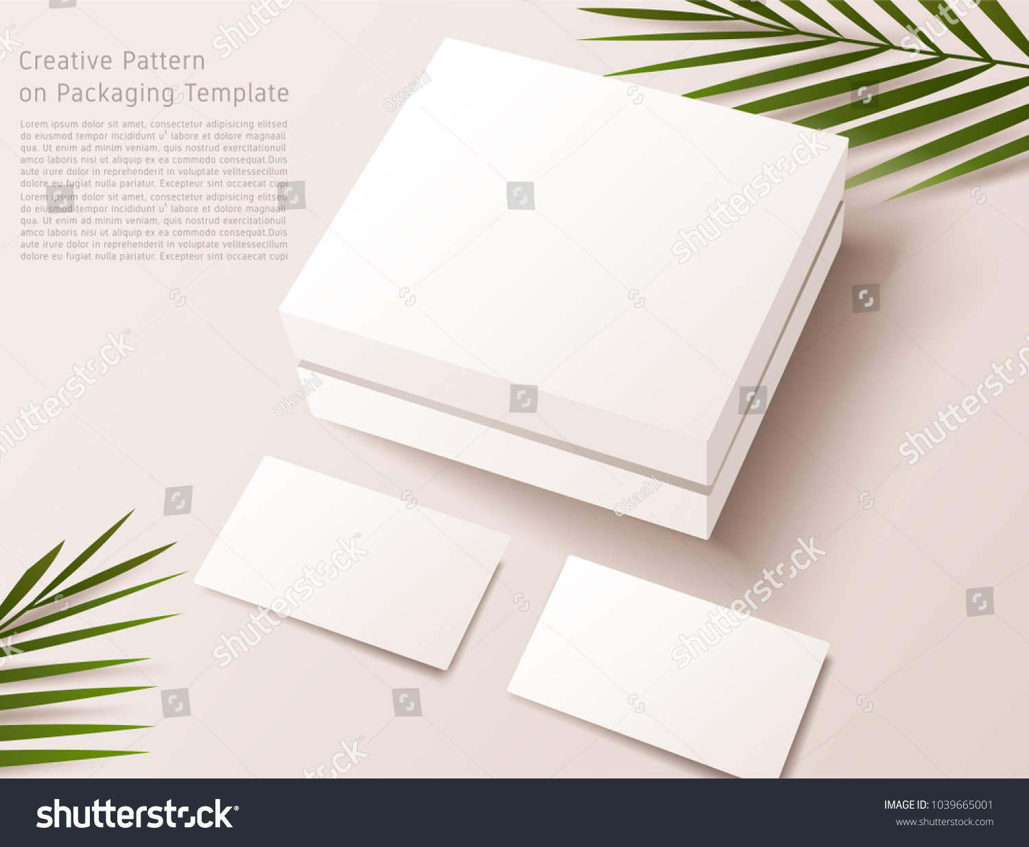 Blank Packaging Template Vector Illustration Stock Vector (Royalty Free ...