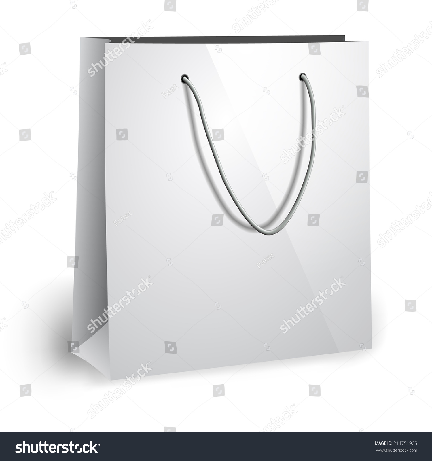 Blank Paper Bag Template: เวกเตอร์สต็อก (ปลอดค่าลิขสิทธิ์) 214751905