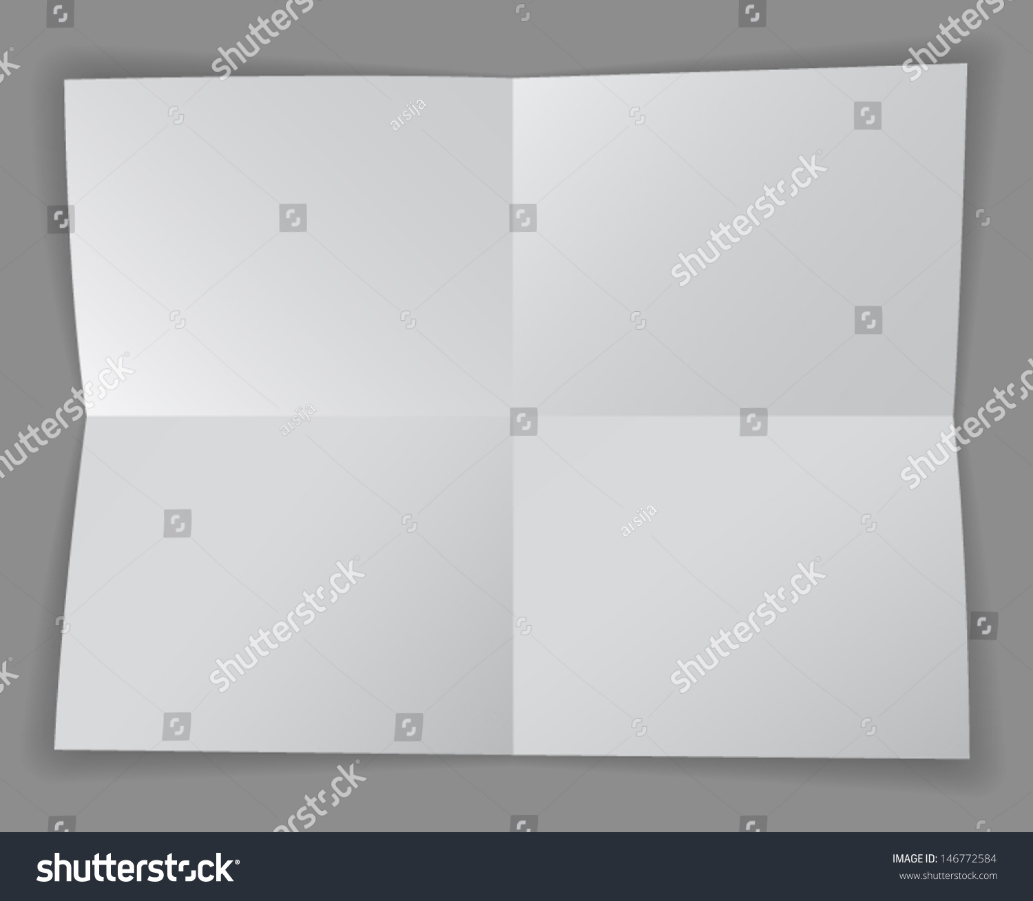 Blank Paper Divided Into Four Sections Stock Vector (Royalty Free ...