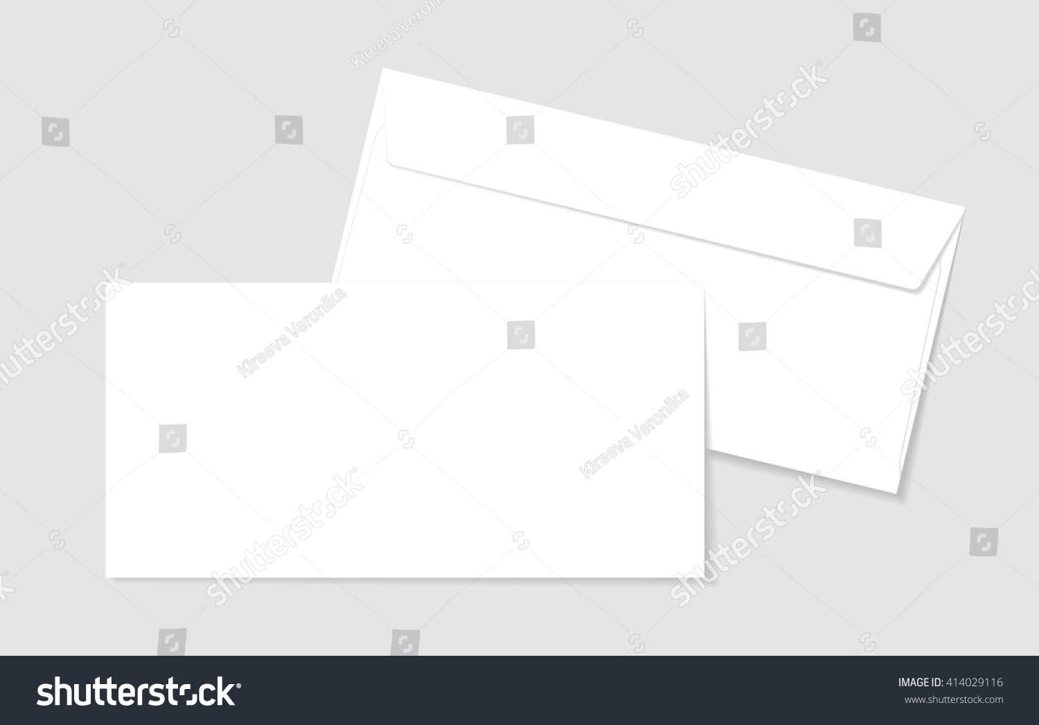 Blank Paper Envelopes Your Design Vector Stock Vector (Royalty Free ...