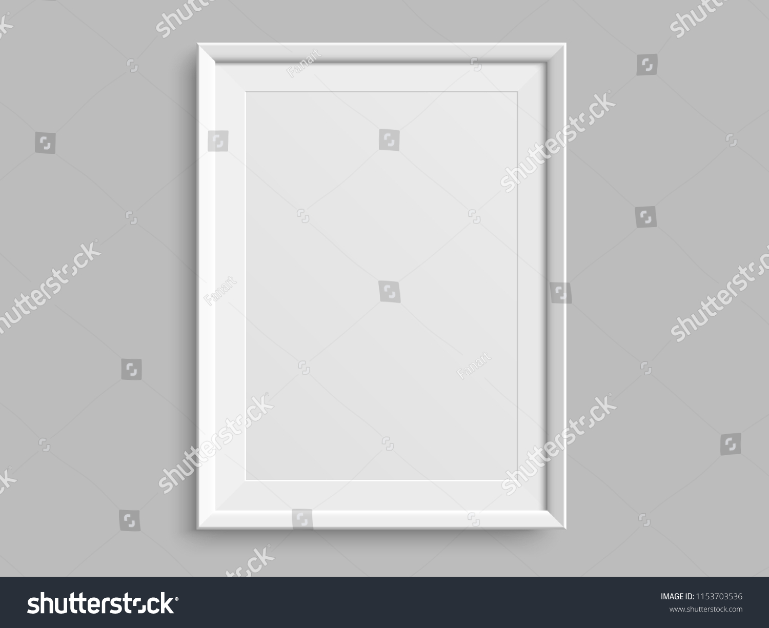 Blank Picture Frame Template Stock Vector (Royalty Free) 1153703536