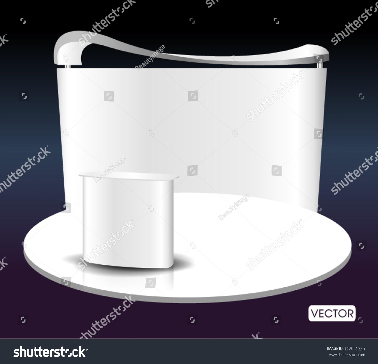 Blank Premium Exhibition Stock Vector (Royalty Free) 112051385 ...