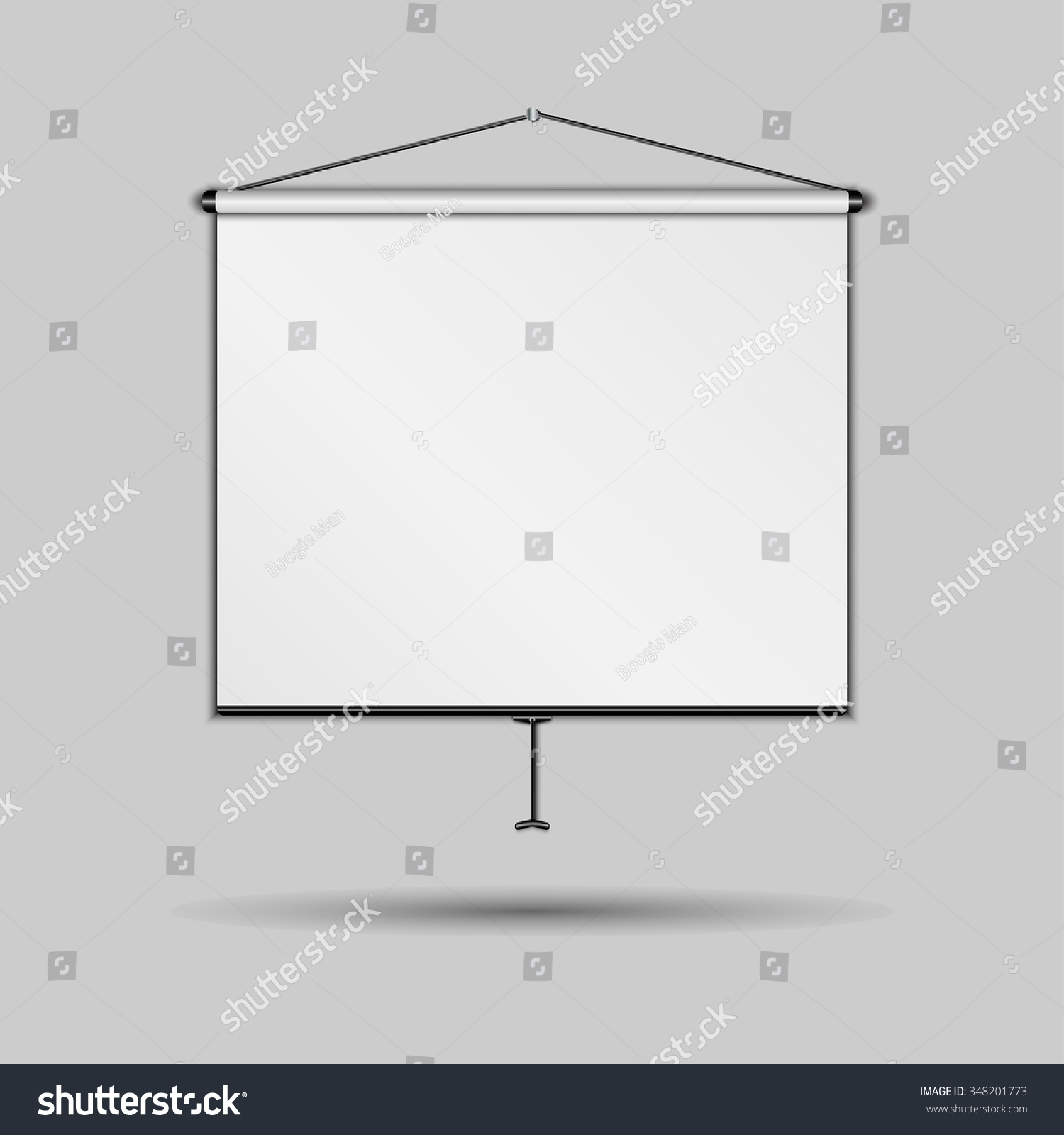 Blank Presentation Screen Whiteboard Vector Stock Vector (Royalty Free ...