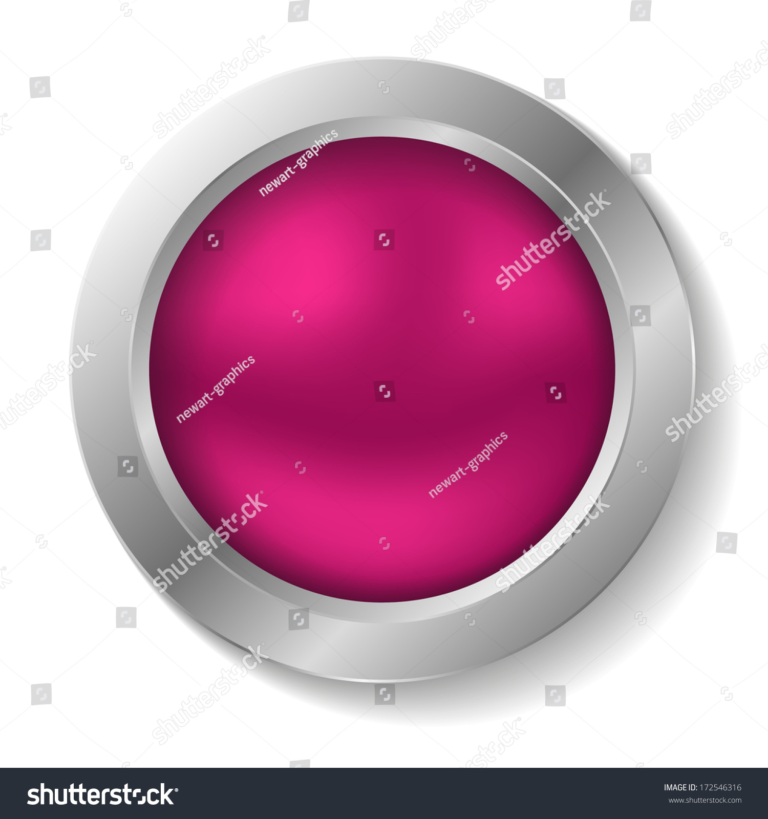 Blank Purple Round Button Stock Vector (Royalty Free) 172546316 ...