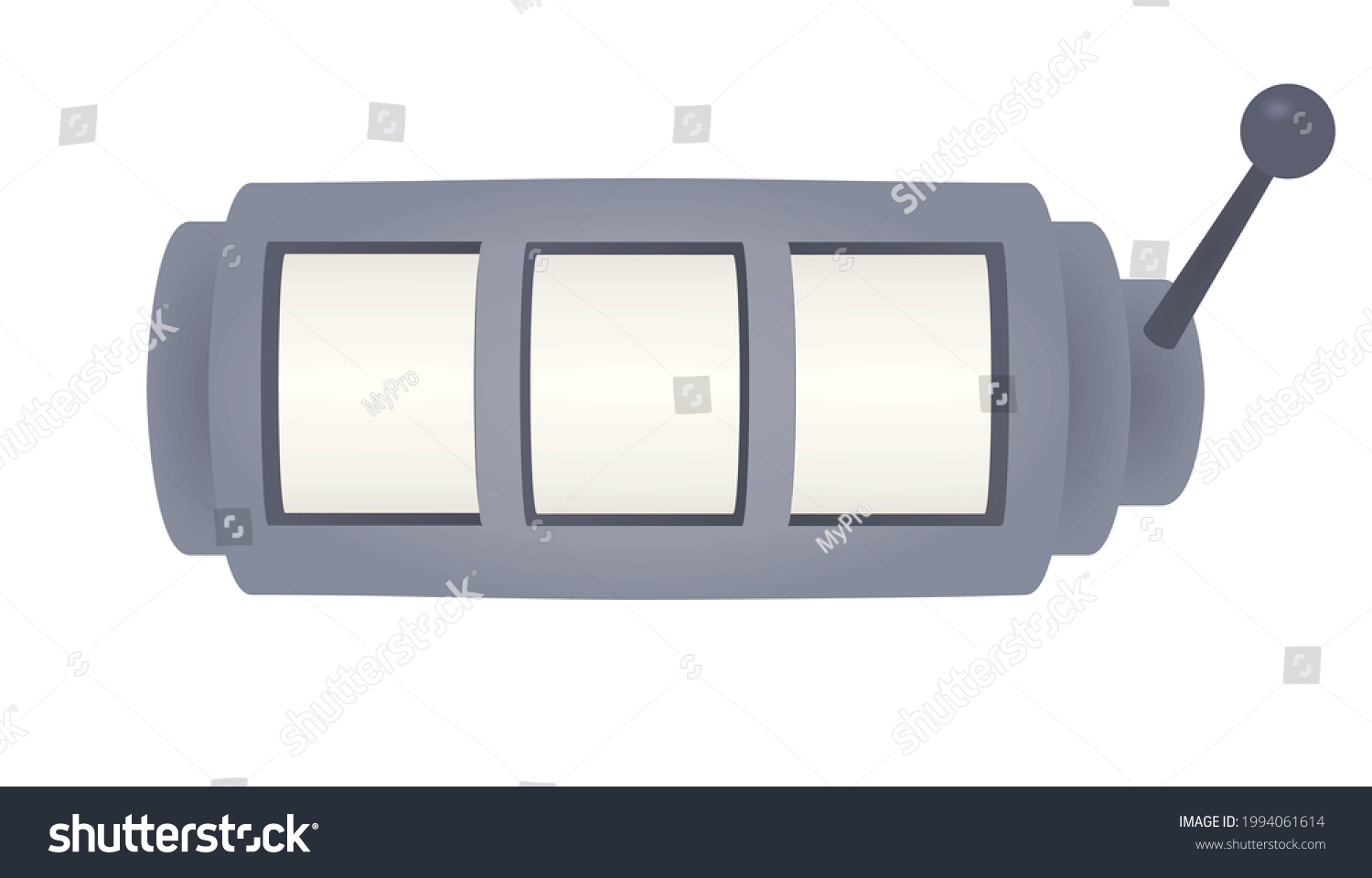 Blank Slot Machine Vector Illustration Stock Vector (Royalty Free ...