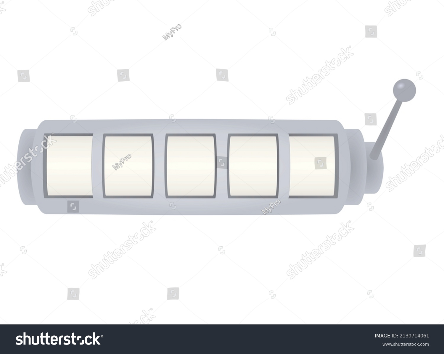 Blank Slot Machine Vector Illustration Stock Vector (Royalty Free ...