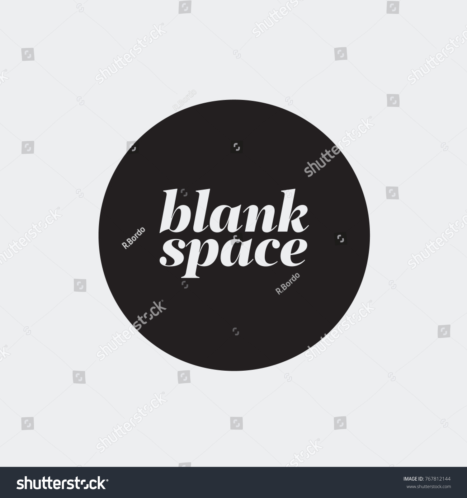 Blank Space Logo: เวกเตอร์สต็อก (ปลอดค่าลิขสิทธิ์) 767812144 | Shutterstock