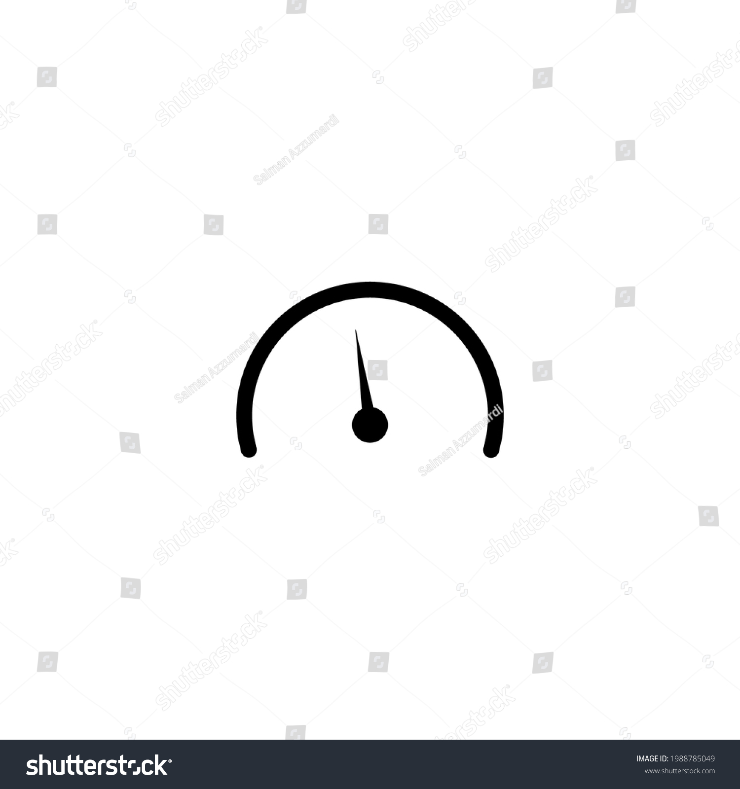 Blank Speedometer Icon Simple Vector Perfect Stock Vector (Royalty Free ...