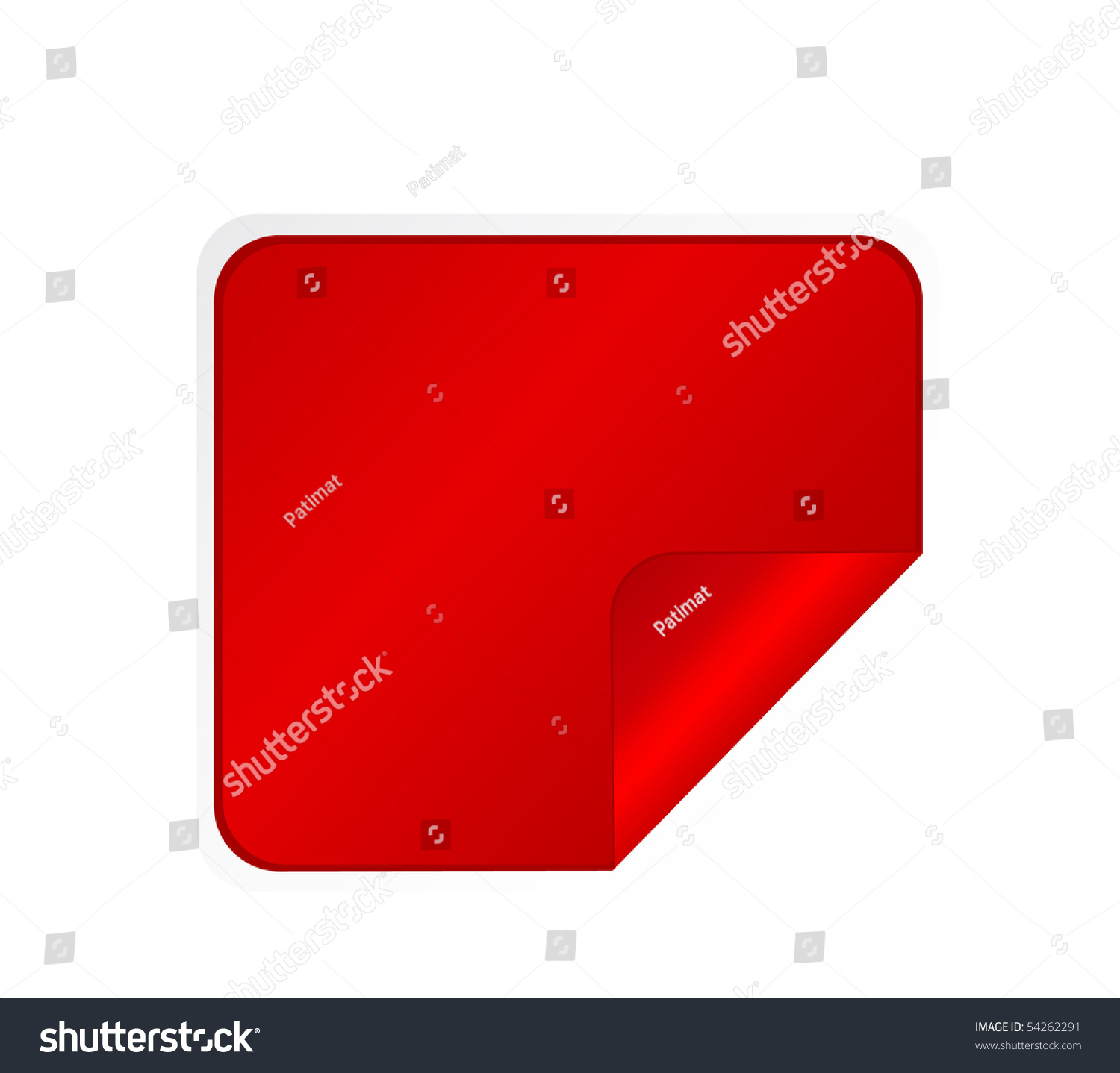 Blank Sticker Vector Sticker Stock Vector (Royalty Free) 54262291 ...