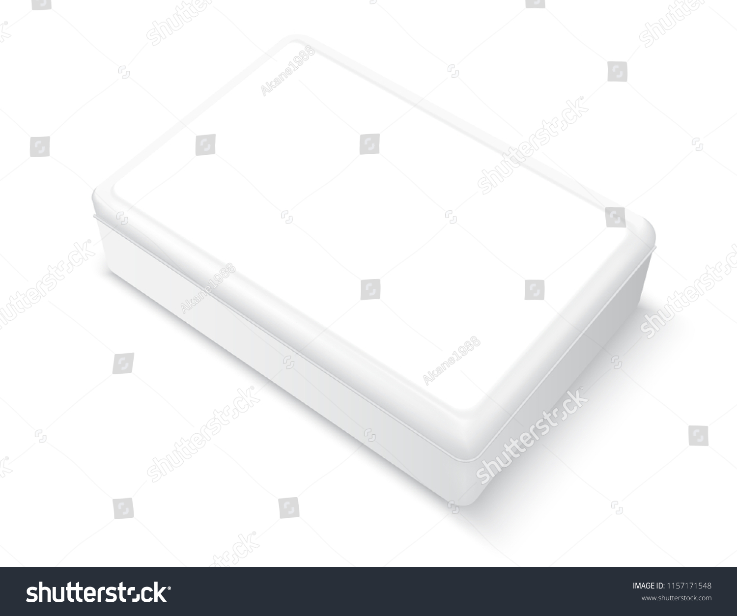 Blank Tin Box Template Packaging Design Stock Vector (Royalty Free ...