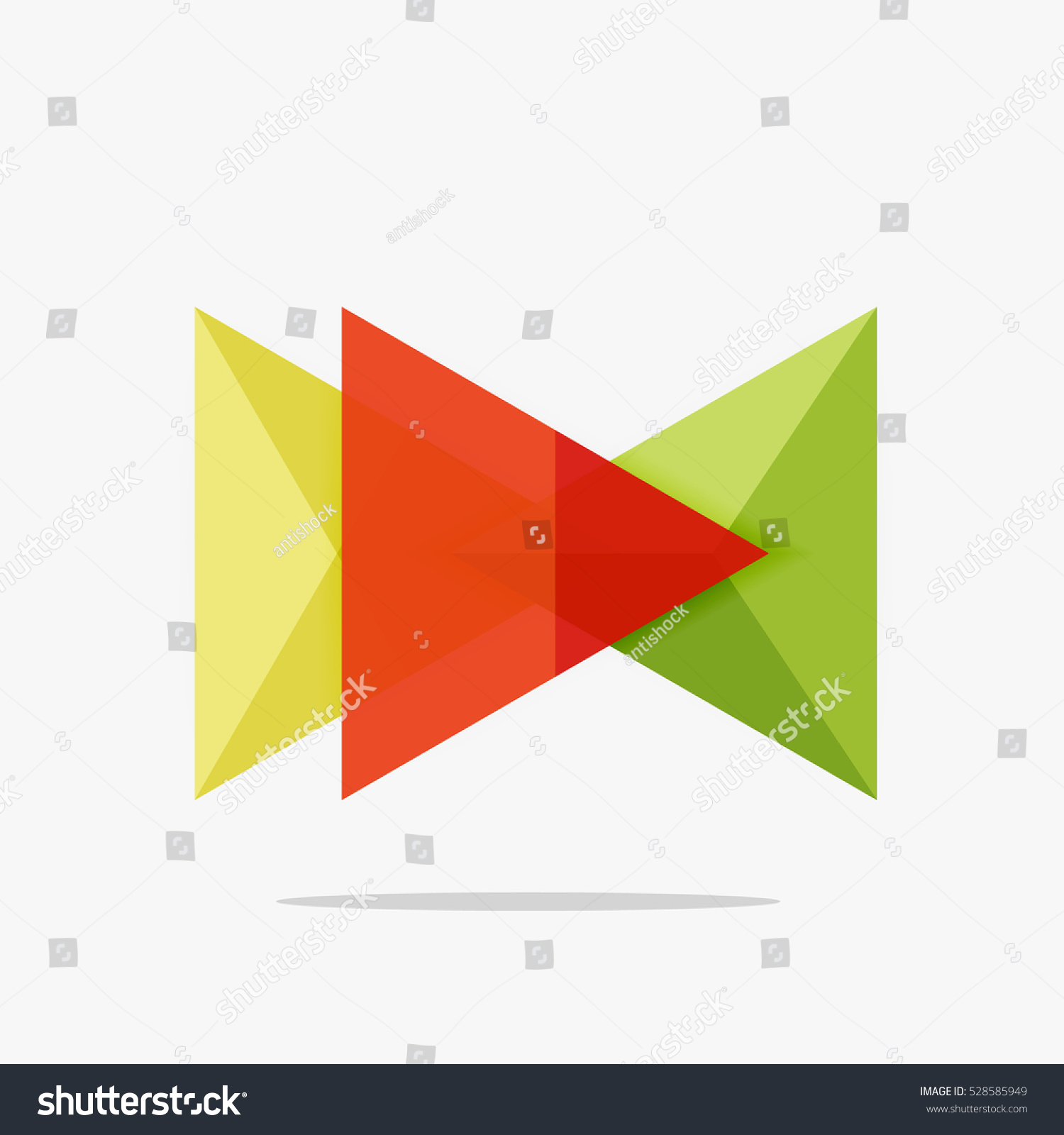 Blank Triangle Layout Business Template Infographic: เวกเตอร์สต็อก ...