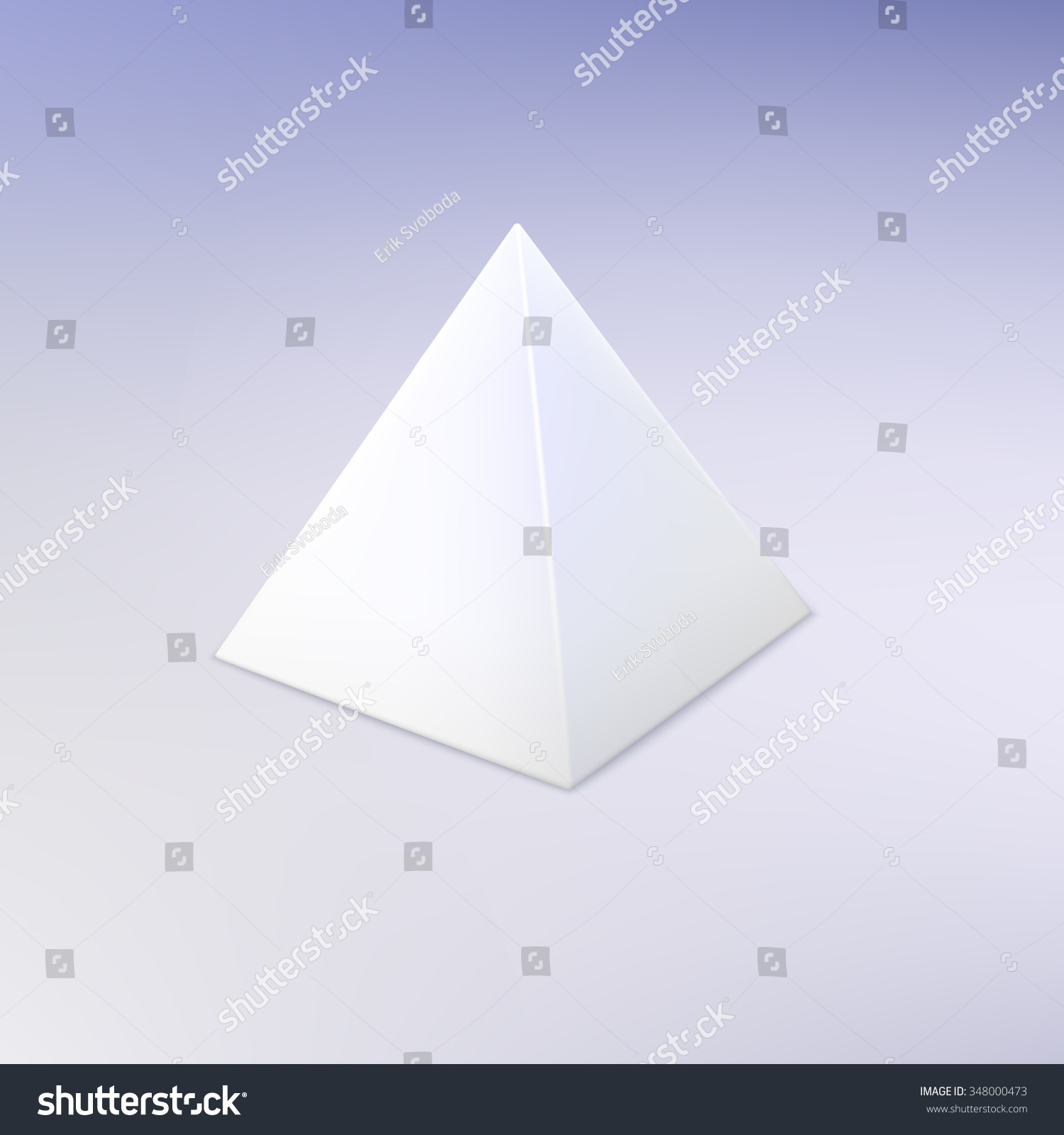 Blank Vector White Pyramid Template Your Stock Vector (Royalty Free ...