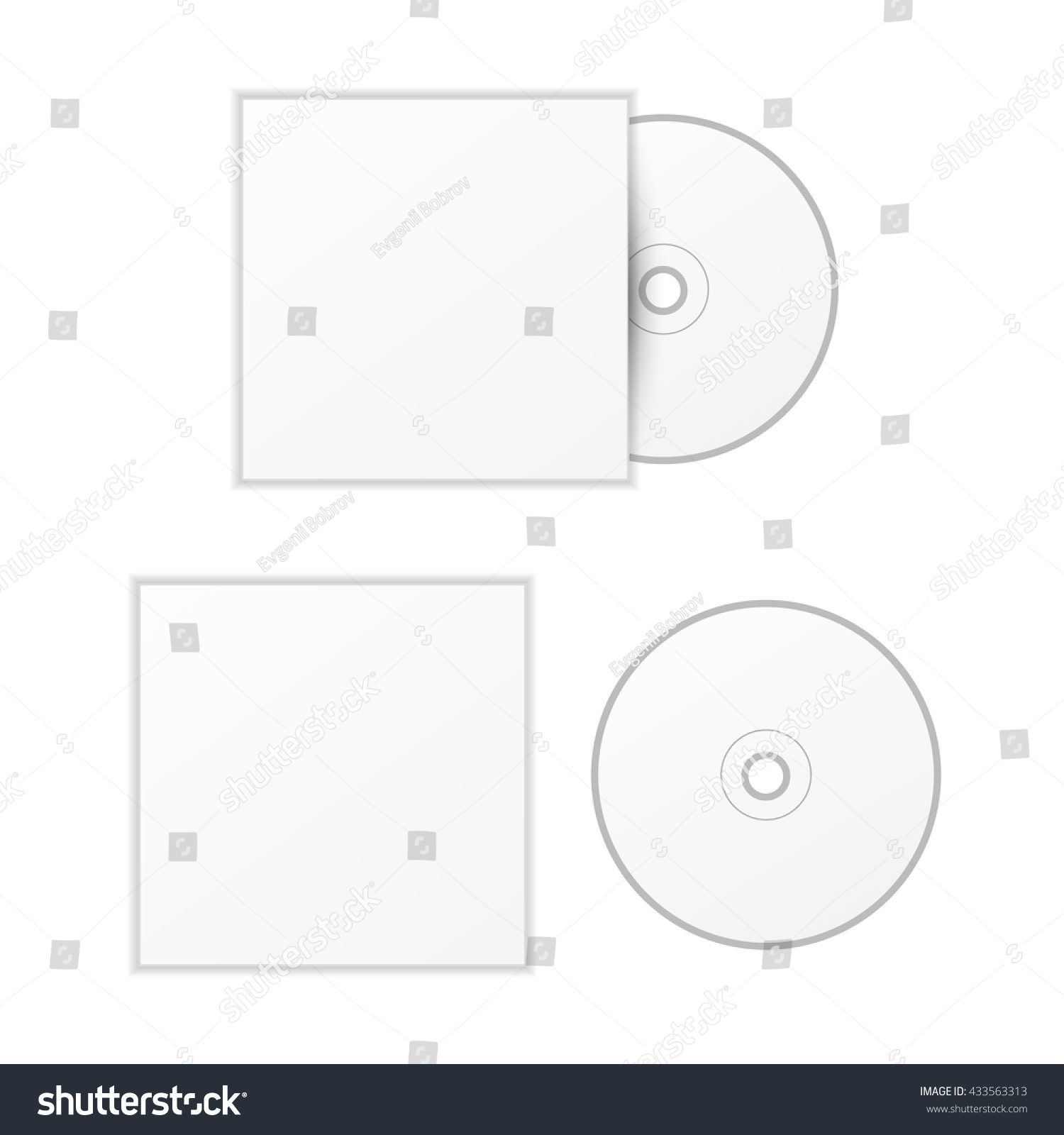 Blank White Compact Disk Cover Mock Stock Vector (Royalty Free ... Blank White Compact Disk Cover Mock Stock Vector (Royalty Free ...