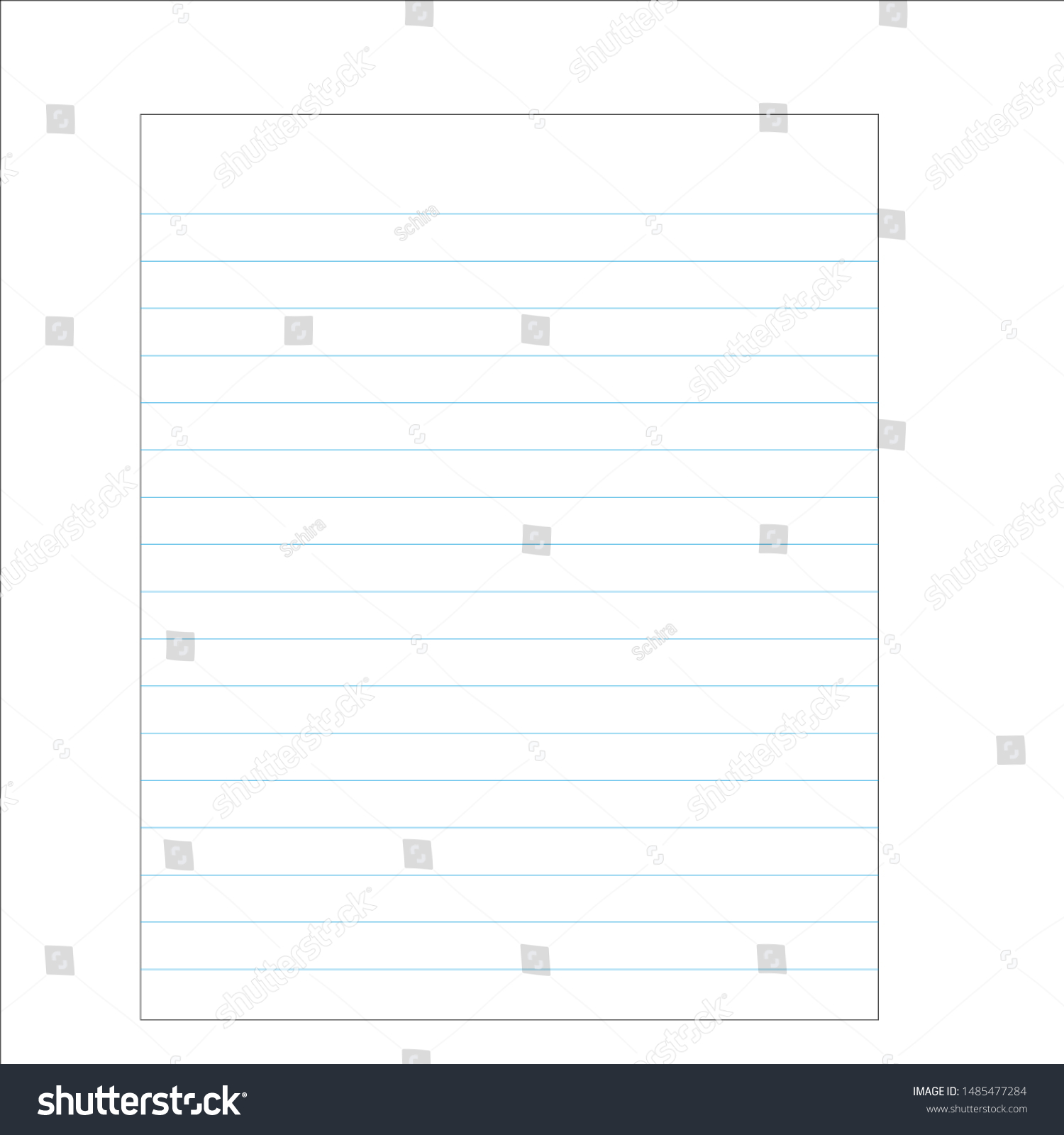 Blank White Note Book Paper: vector de stock (libre de regalías ...