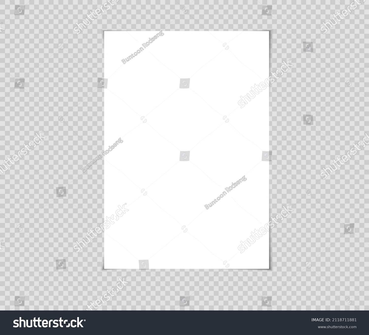 Blank White Paper Empty Paper Background Stock Vector (Royalty Free ...
