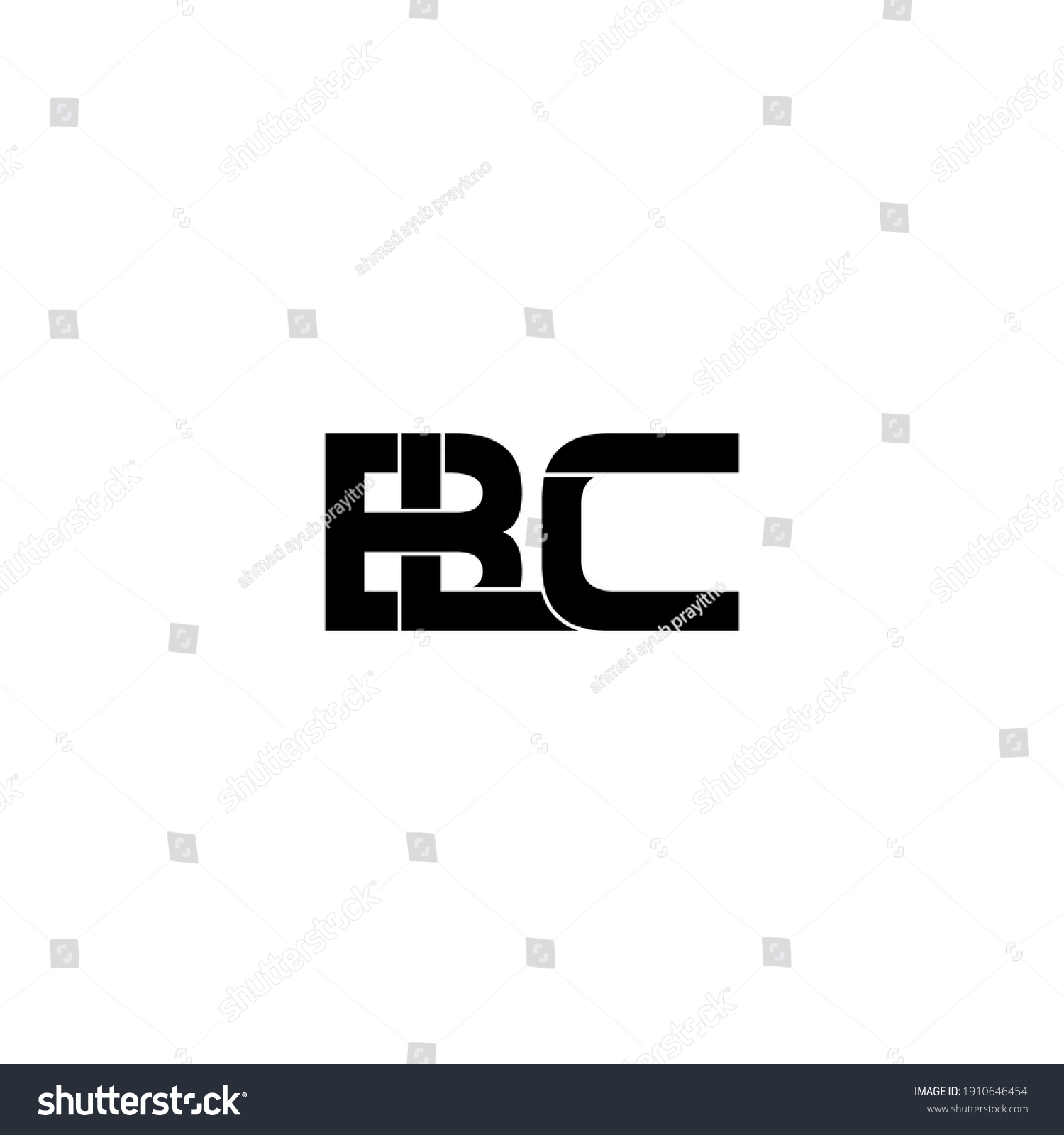 Blc Letter Original Monogram Logo Design Stock Vector (Royalty Free ...