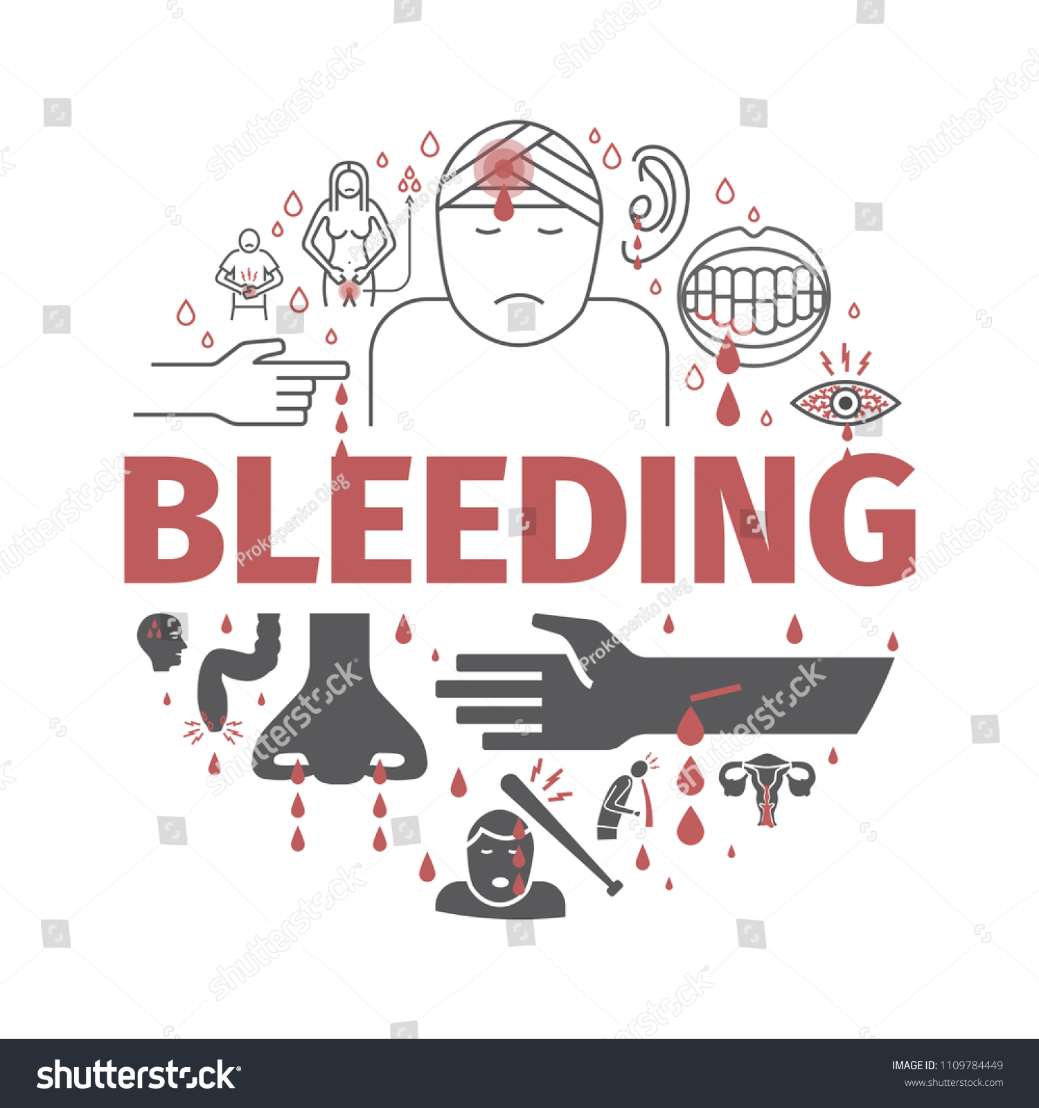 Bleedingbanner Infographic Vector Signs Web Graphics 스톡 벡터(로열티 프리 ...