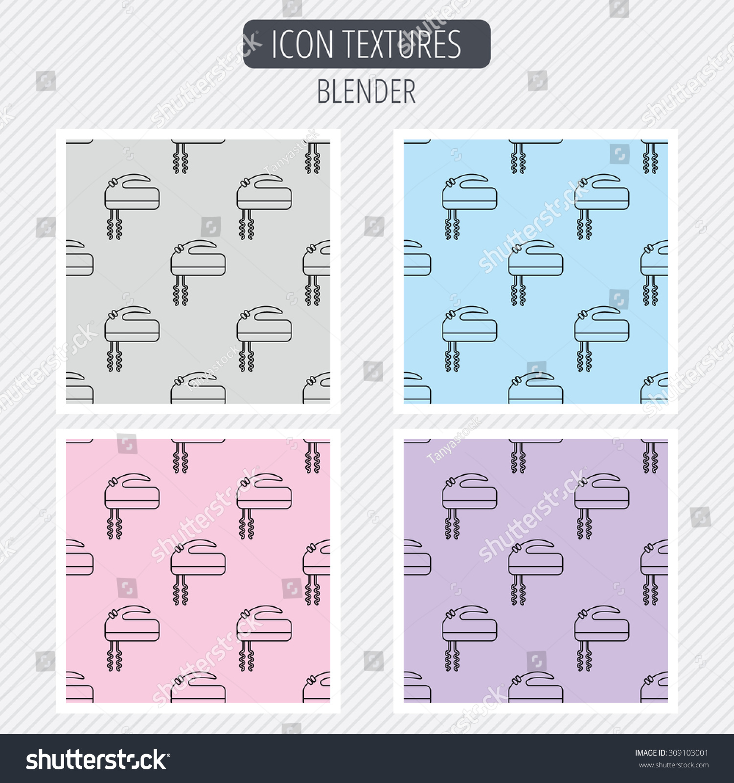 Blender Icon Mixer Sign Diagonal Lines Stock Vector (Royalty Free ...