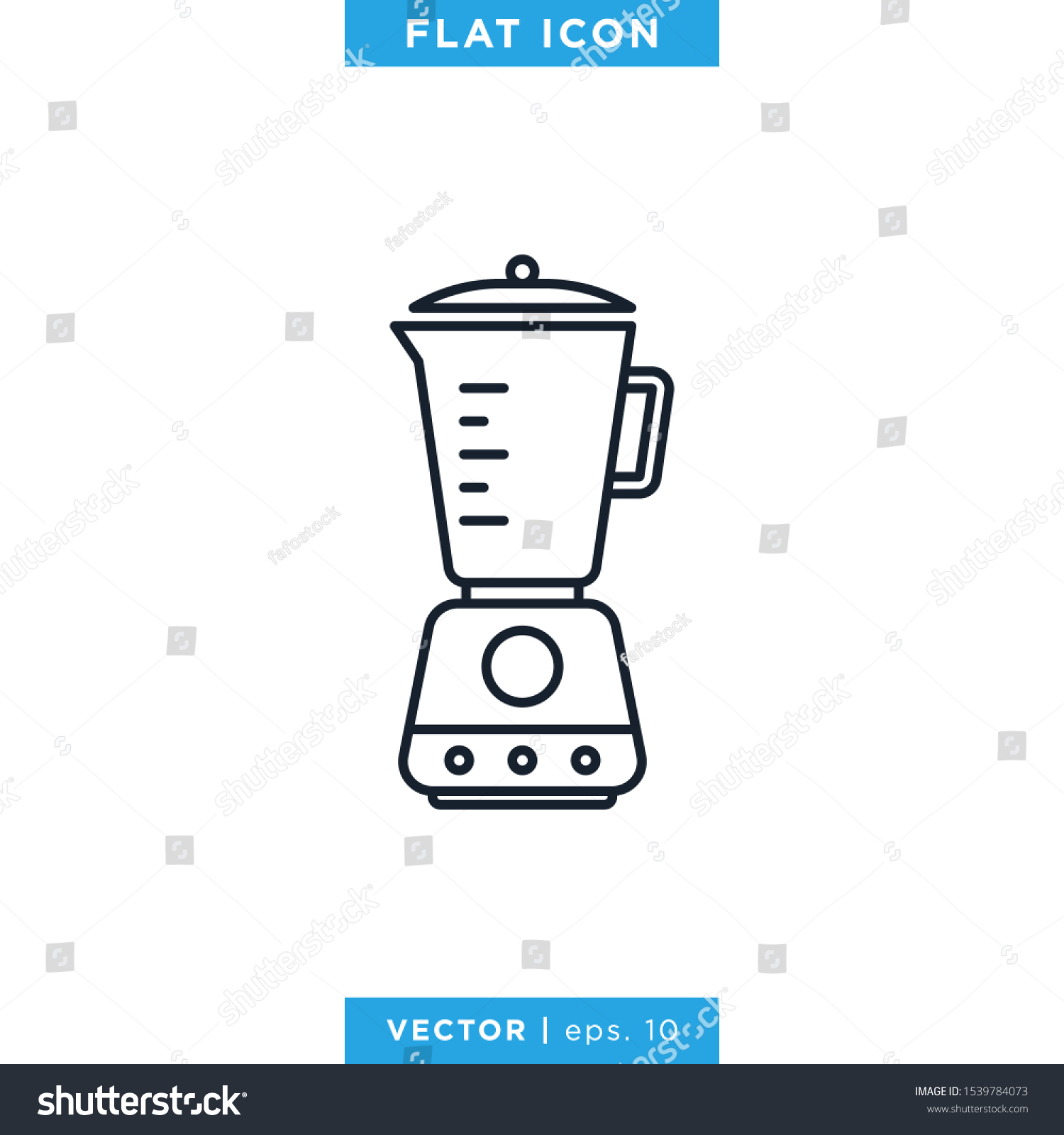 Blender Icon Vector Design Template Linear Stock Vector (Royalty Free ...