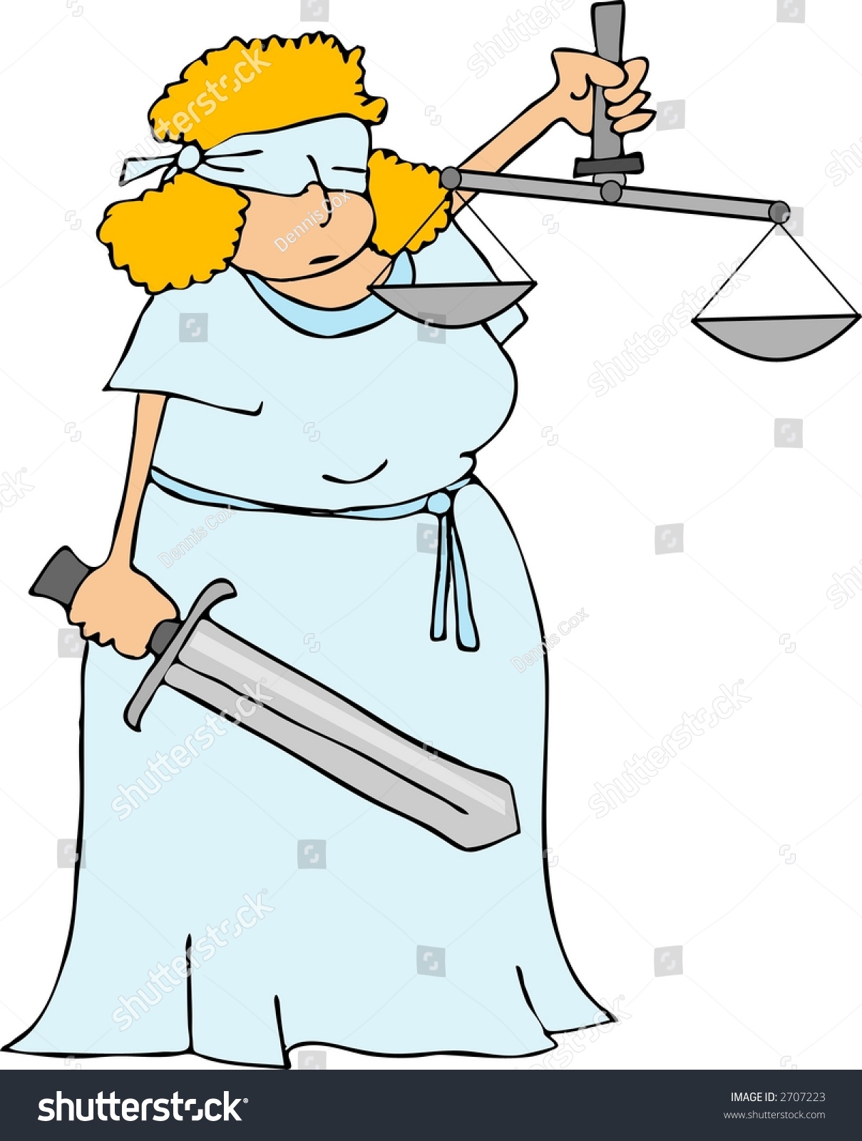 Blind Justice Stock Vector (Royalty Free) 2707223