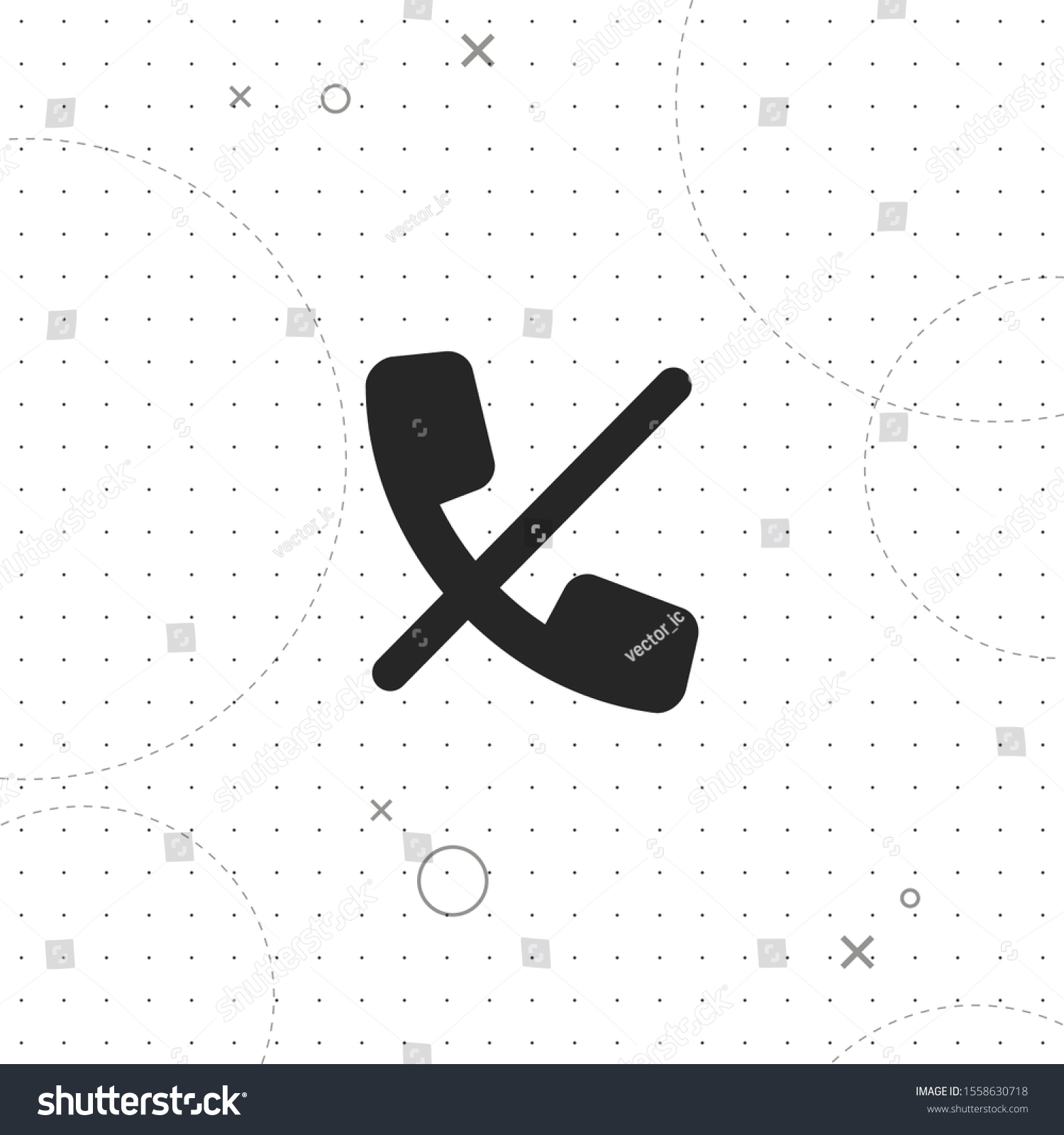 Block Call Vector Best Flat Icon Stock Vector (Royalty Free) 1558630718 ...