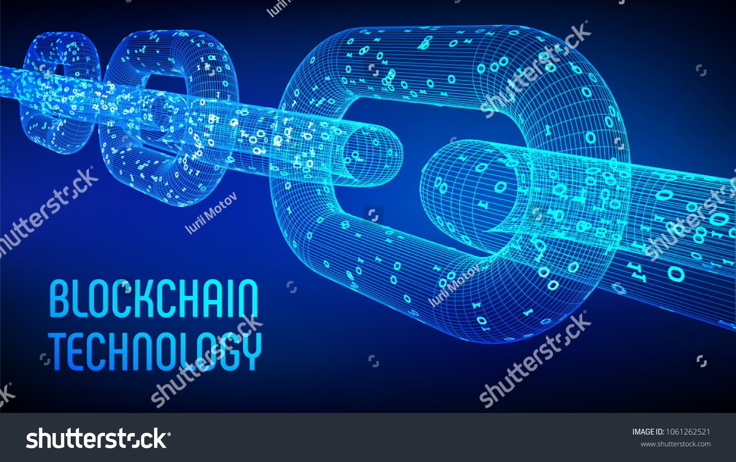 Block Chain Crypto Currency Blockchain Concept Stock Vector (Royalty Free) 1061262521
