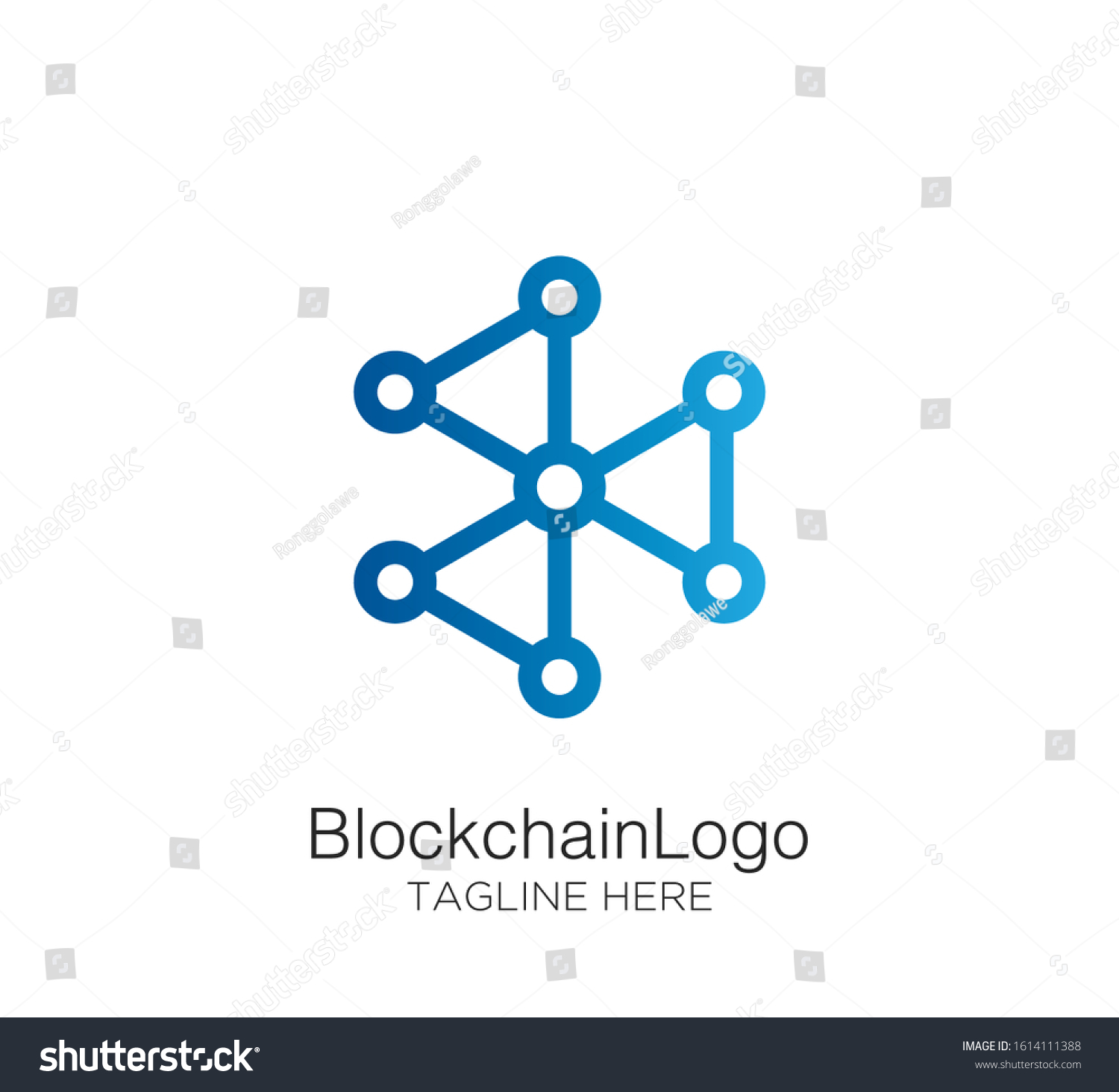 Block Chain Logo Vector Design Concept Stock Vector (Royalty Free ...