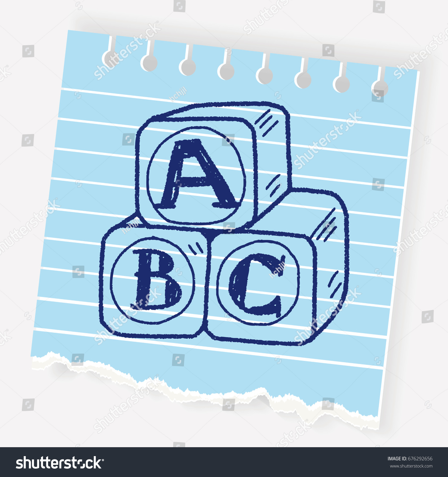 Block Toy Doodle Stock Vector (Royalty Free) 676292656 | Shutterstock