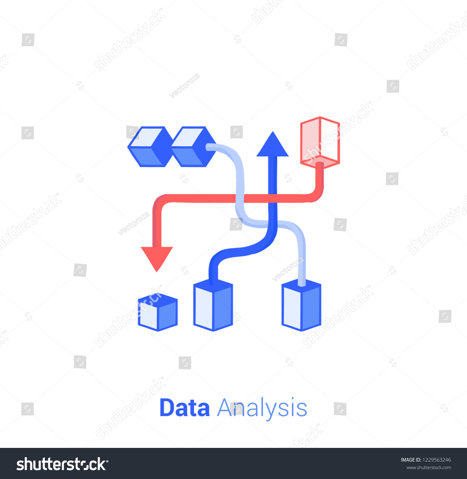 Blockchain Allocation Doodle Flat Design Icon Stock Vector (Royalty ...