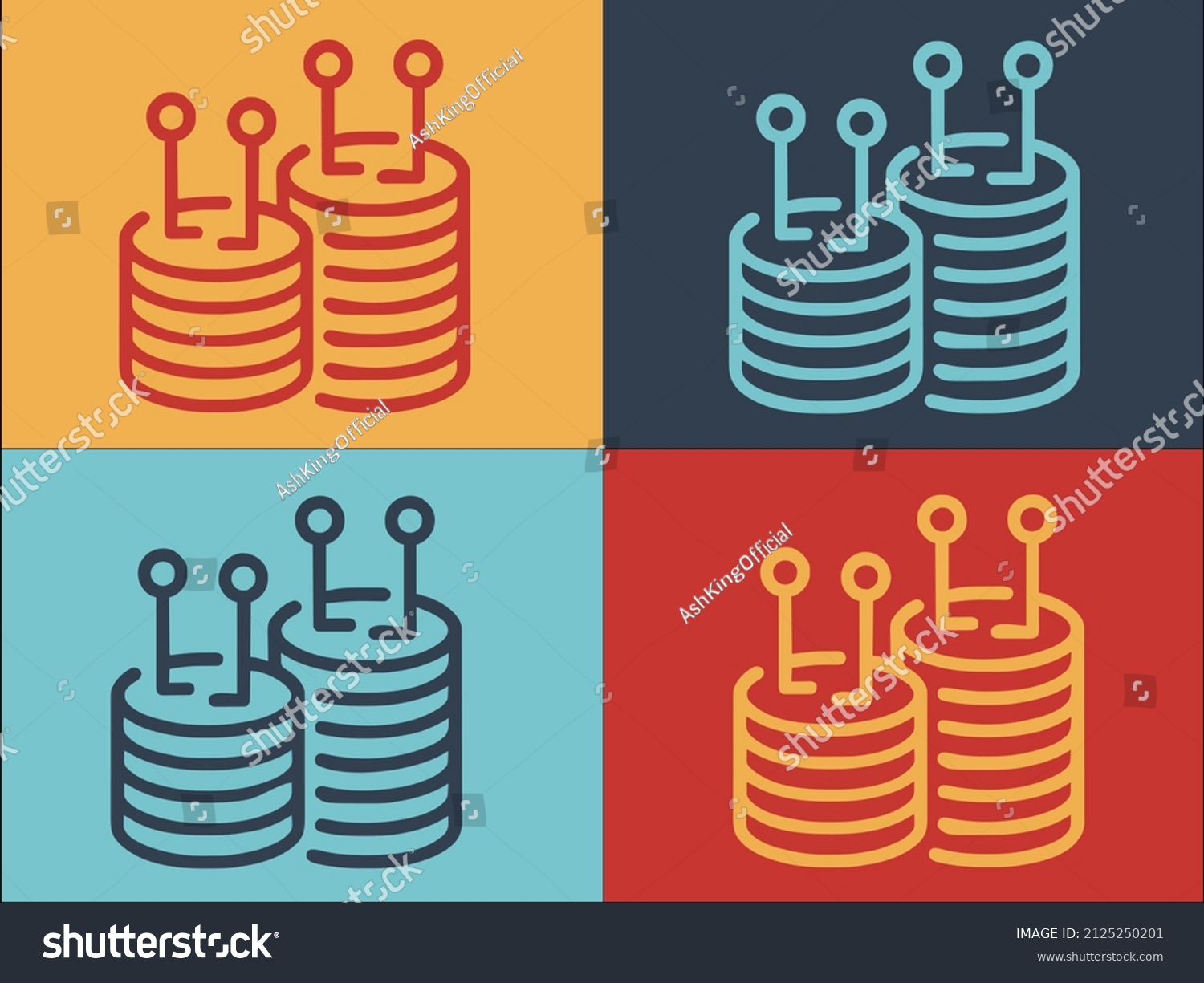 Blockchain Server Rack Logo Template Simple Stock Vector (Royalty Free ...