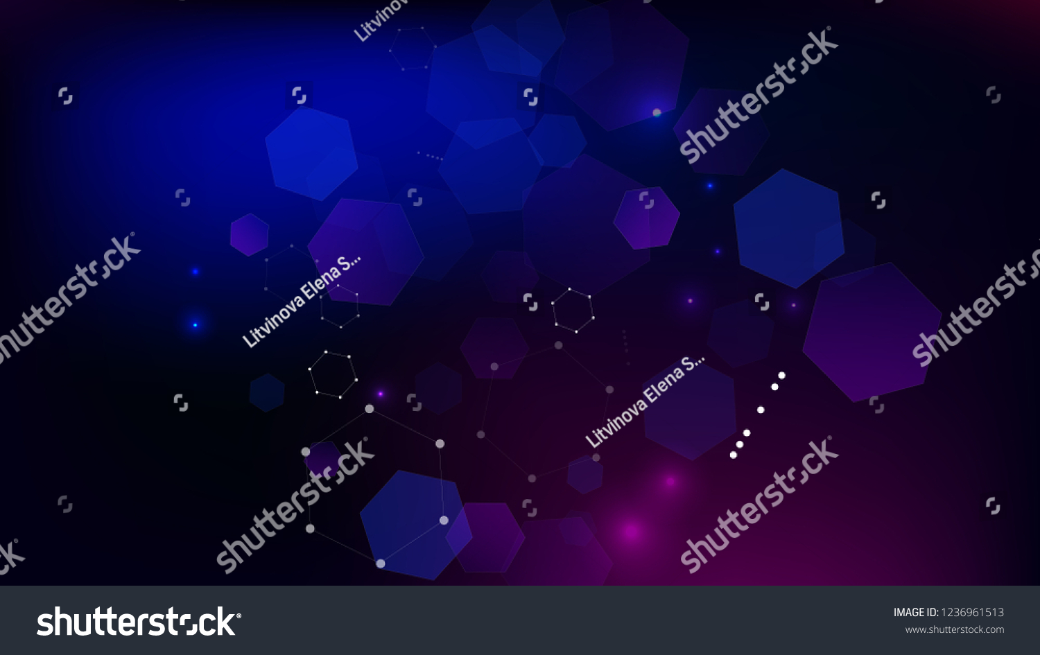 Blockchain Technology Background Blue Digital Pattern: เวกเตอร์สต็อก ...
