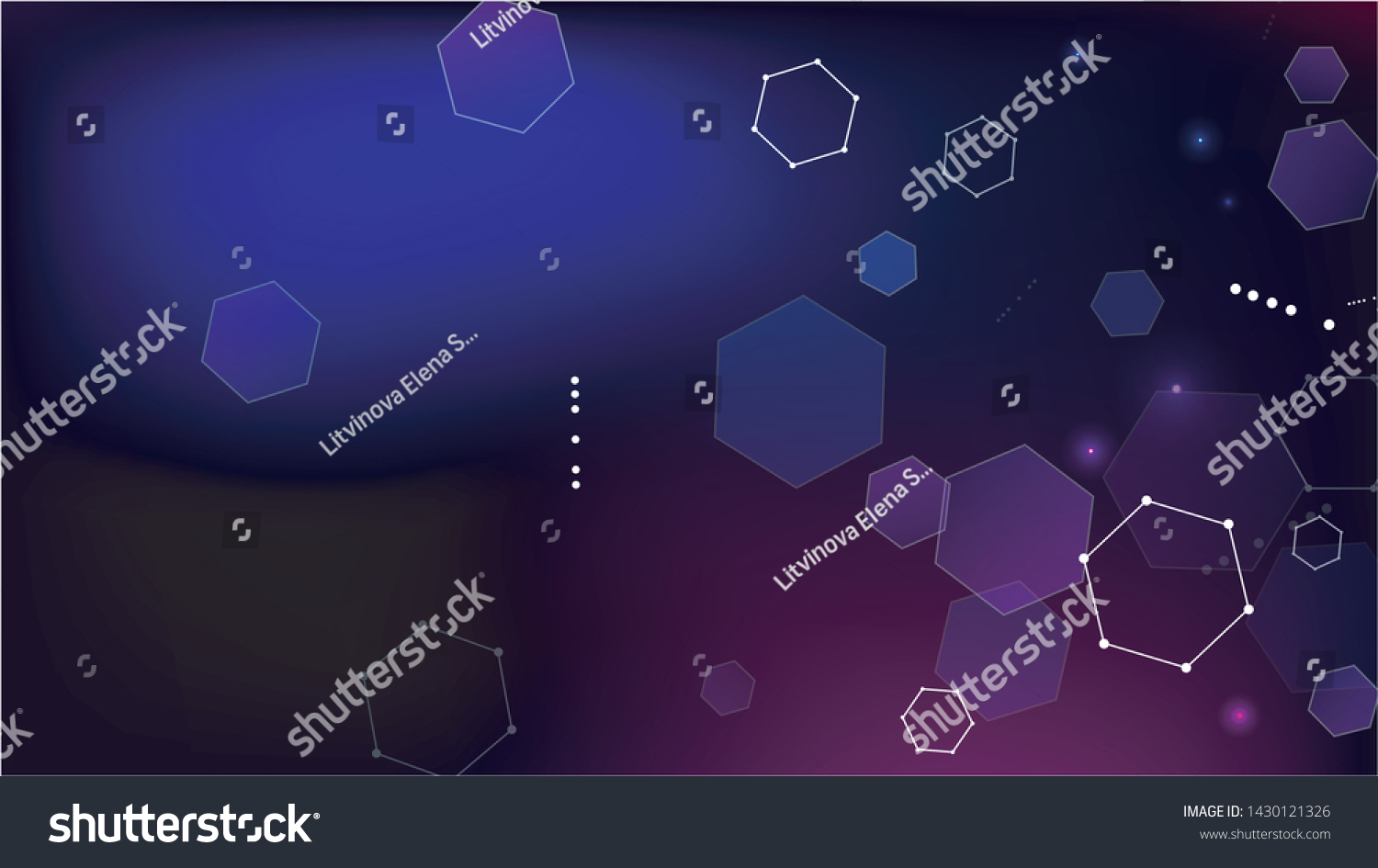 Blockchain Technology Background Blue Digital Pattern Stock Vector ...