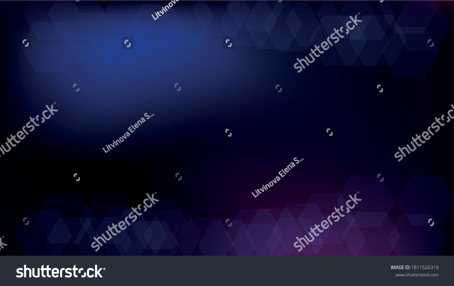 Blockchain Technology Background Blue Digital Pattern Stock Vector ...