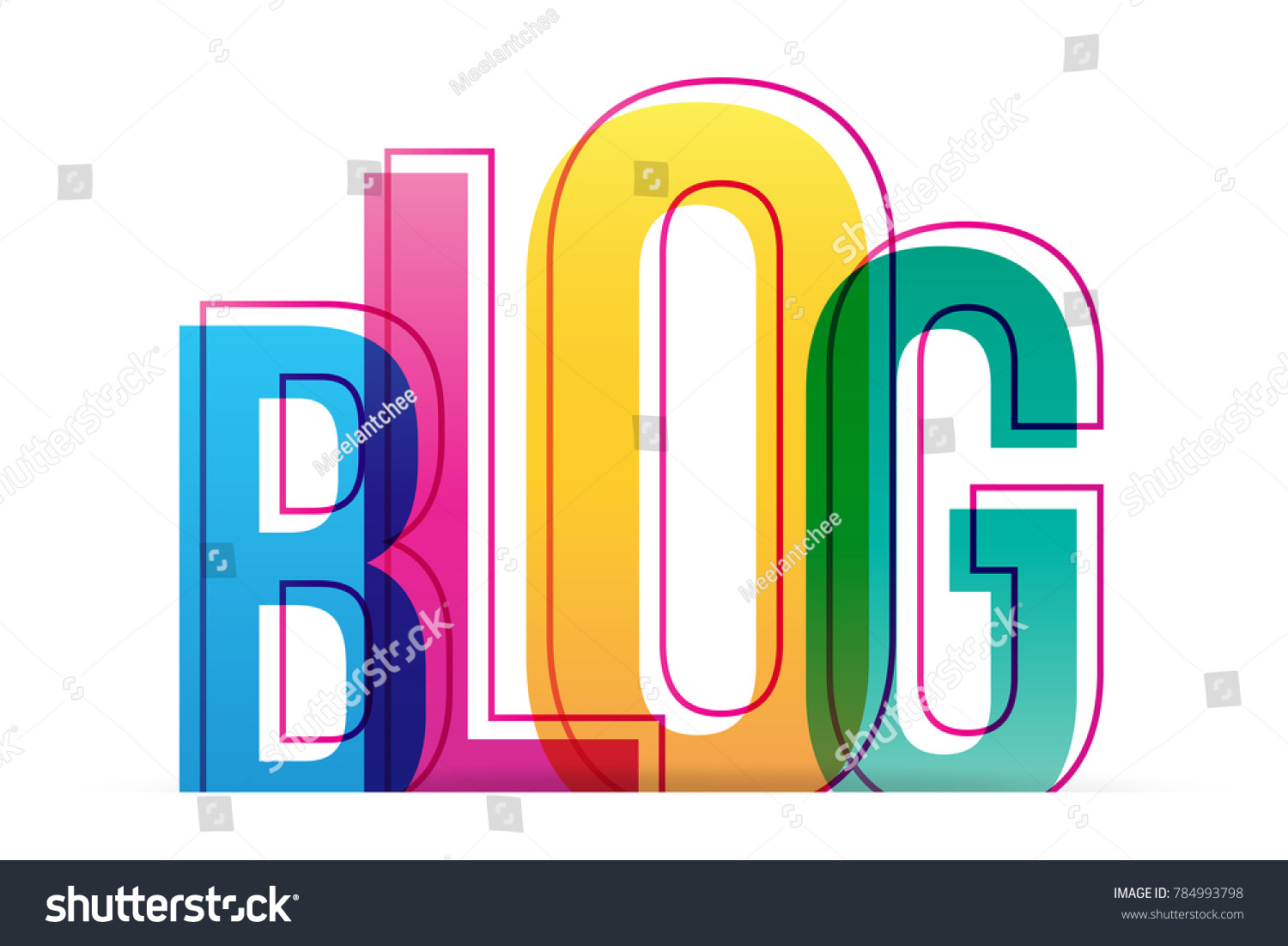 Blog Word Concept Stock Vector (Royalty Free) 784993798 | Shutterstock