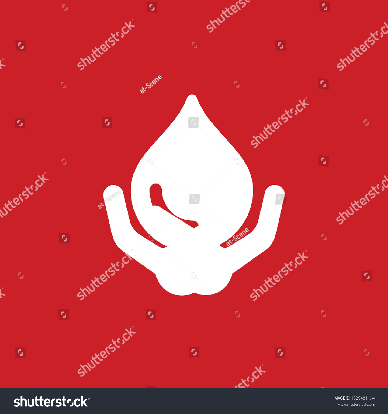 Blood Donation App Icon Button Stock Vector (Royalty Free) 1829481194